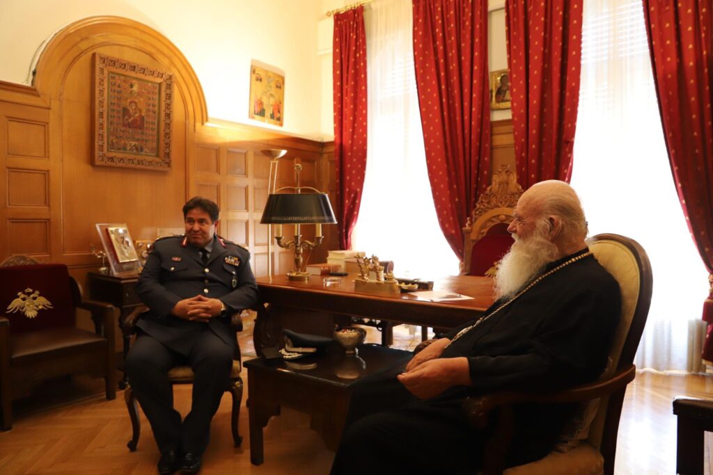New Greek police chief visits Archdiocese of Athens - Ορθοδοξία News Agency