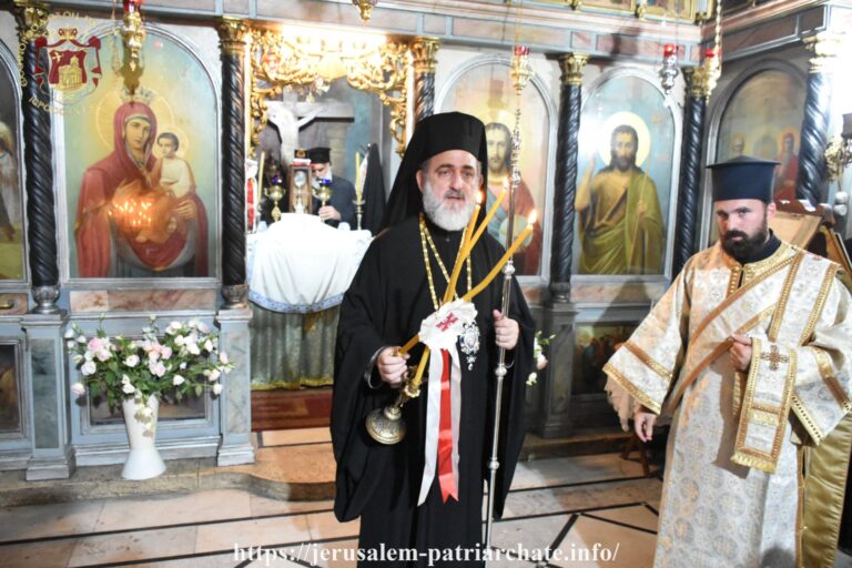 Η Σύναξη των Θεοπατόρων Ιωακείμ και Άννης στο Πατρ. Ιεροσολύμων ...