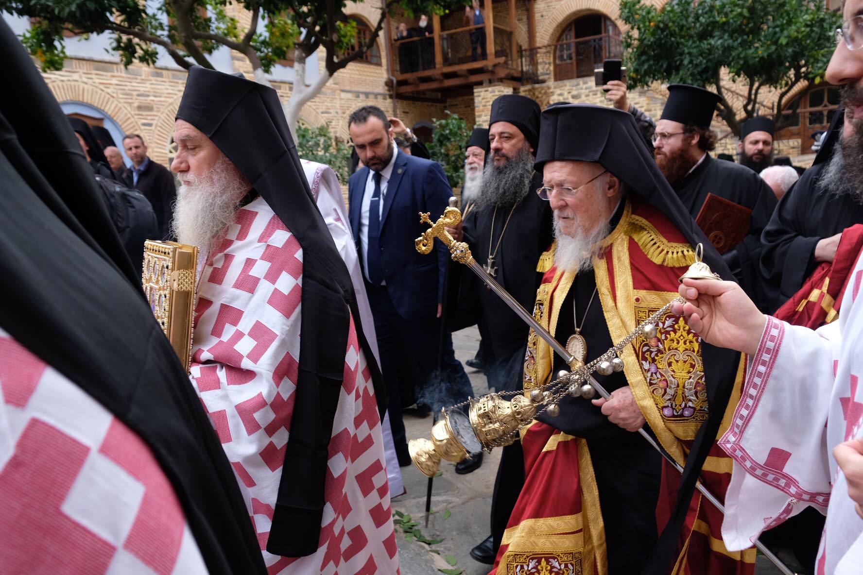 Ο Πατριάρχης στην Ι.Μ. Παντοκράτορος (ΒΙΝΤΕΟ) - Ορθοδοξία News Agency