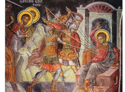 KUJTIMI I DËSHMORIT TË MADH SHËN DHIMITËR MIROVLITIT - Ορθοδοξία News ...