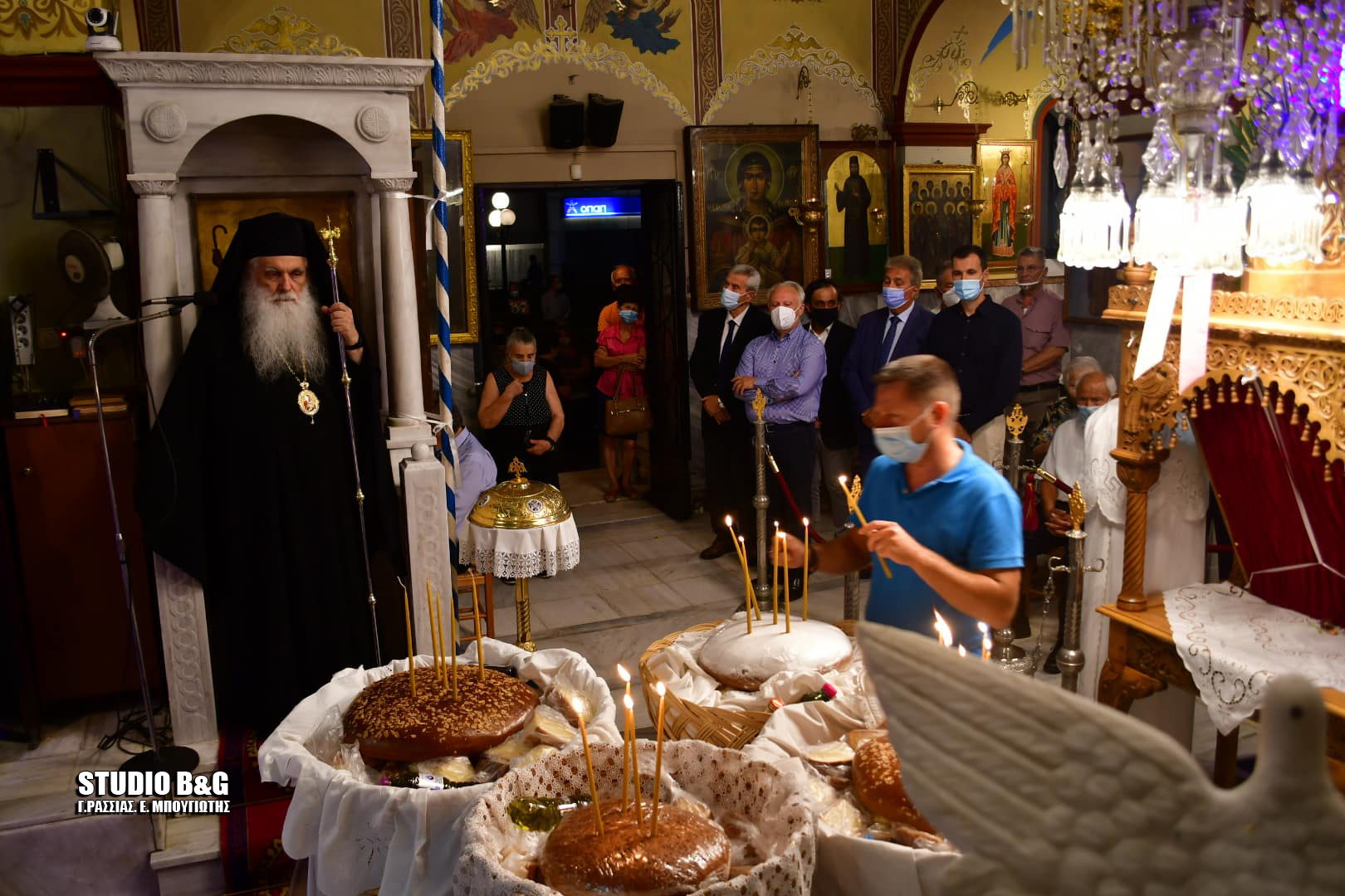 Στον πανηγυρίζοντα Ι.Ν. «Θεομάνας» Νέας Κίου ο Μητροπολίτης Αργολίδος ...