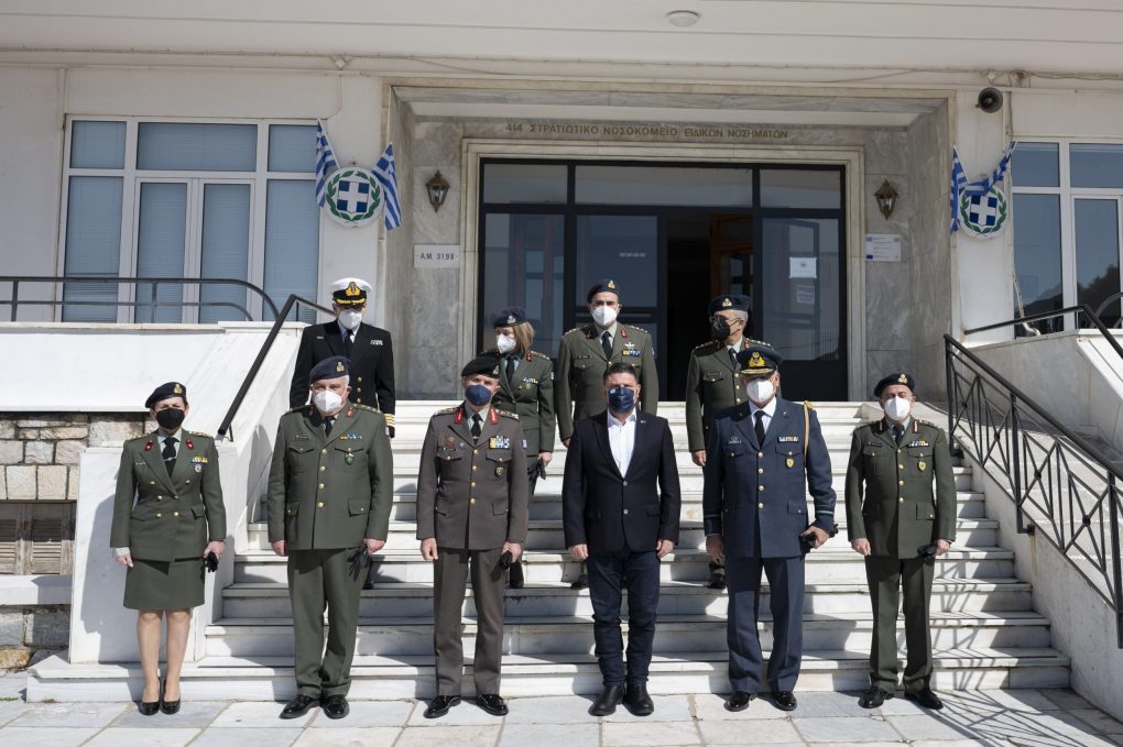 Επίσκεψη Ν. Χαρδαλιά σε 414 Στρατιωτικό Νοσοκομείο Ειδικών Νοσημάτων ...