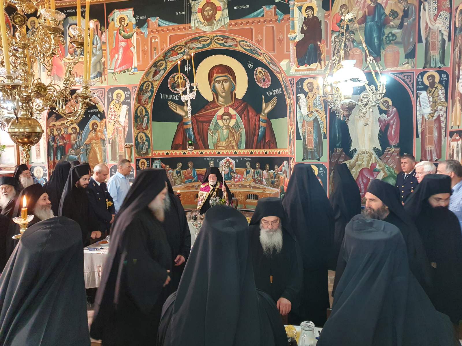 Η πανήγυρη της Μεταμορφώσεως του Σωτήρος στην Ι. Μονή Κουτλουμουσίου ...