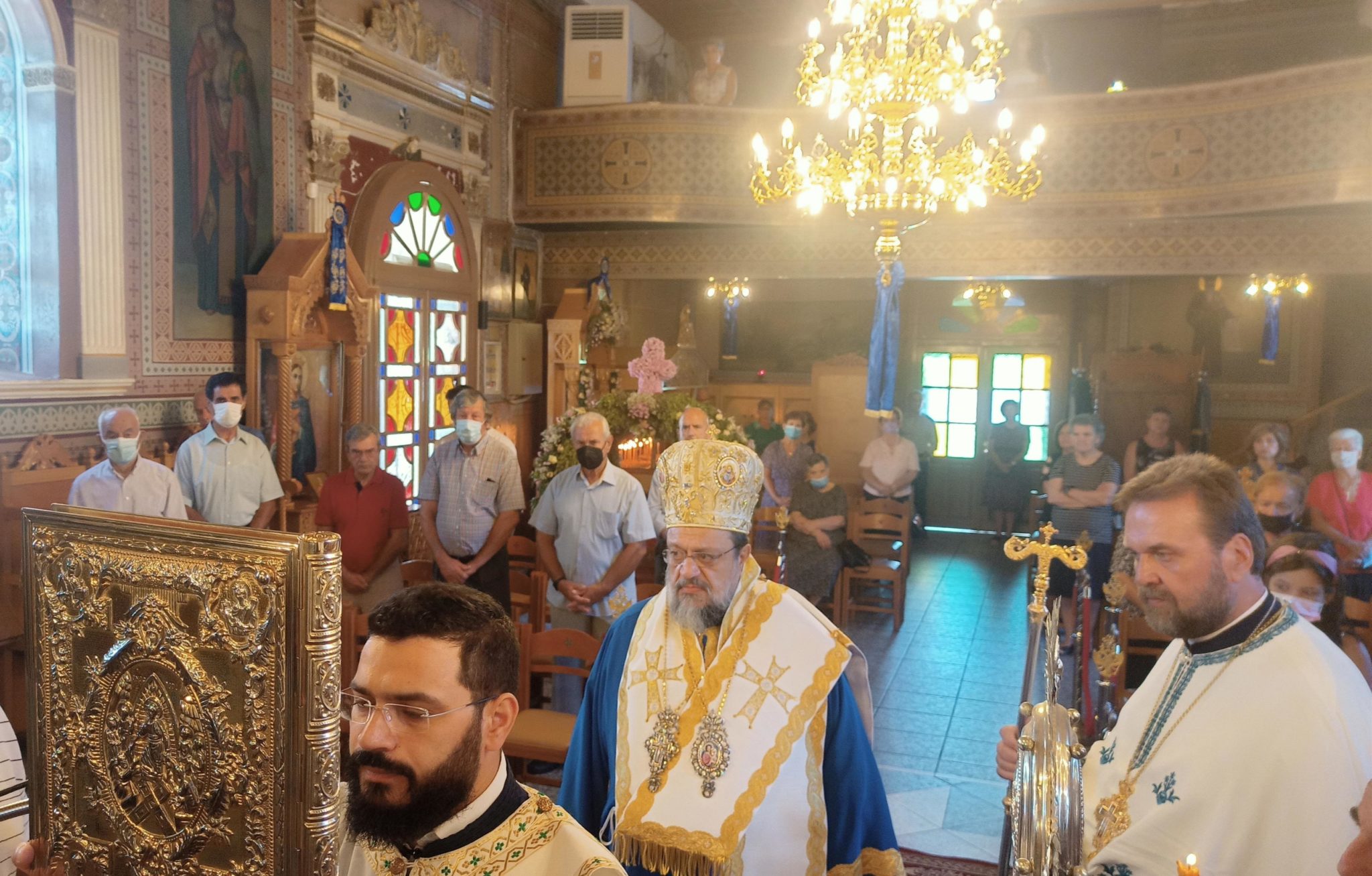 Ο Μητροπολίτης Μεσσηνίας στην Κοίμηση της Θεοτόκου στα Λέικα Καλαμάτας ...