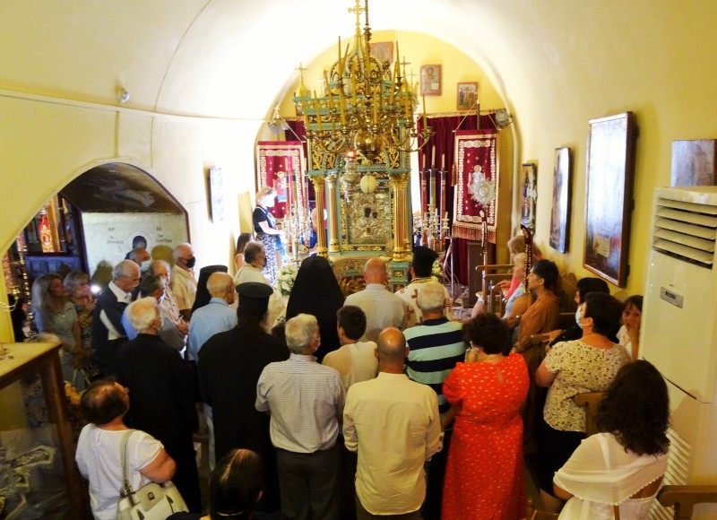 Απόδοση της Κοιμήσεως της Θεοτόκου στην Παναγία του Κάστρου Λέρου ...