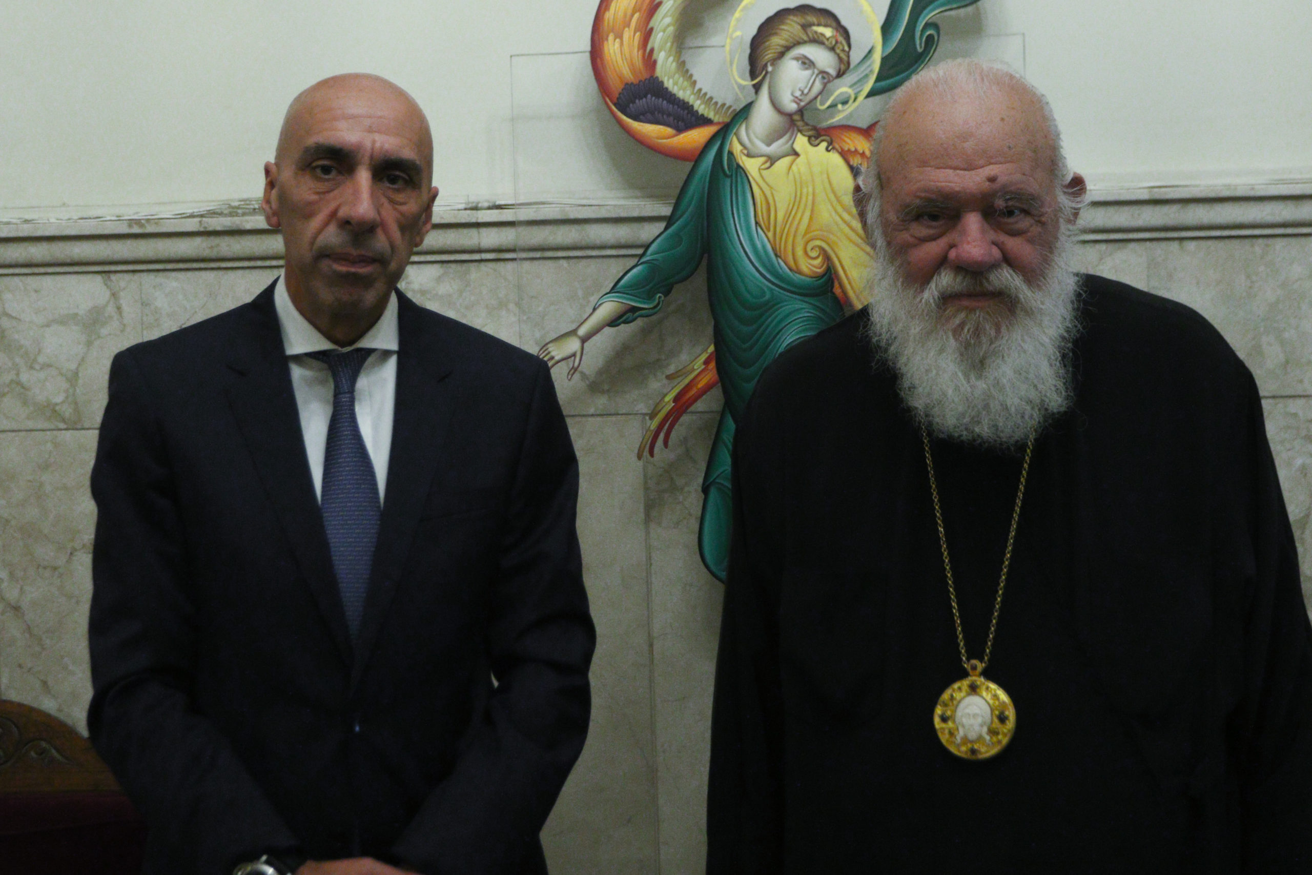 Συνάντηση του Αρχιεπισκόπου Ιερωνύμου με τον Ιωάννη Μπρατάκο ...