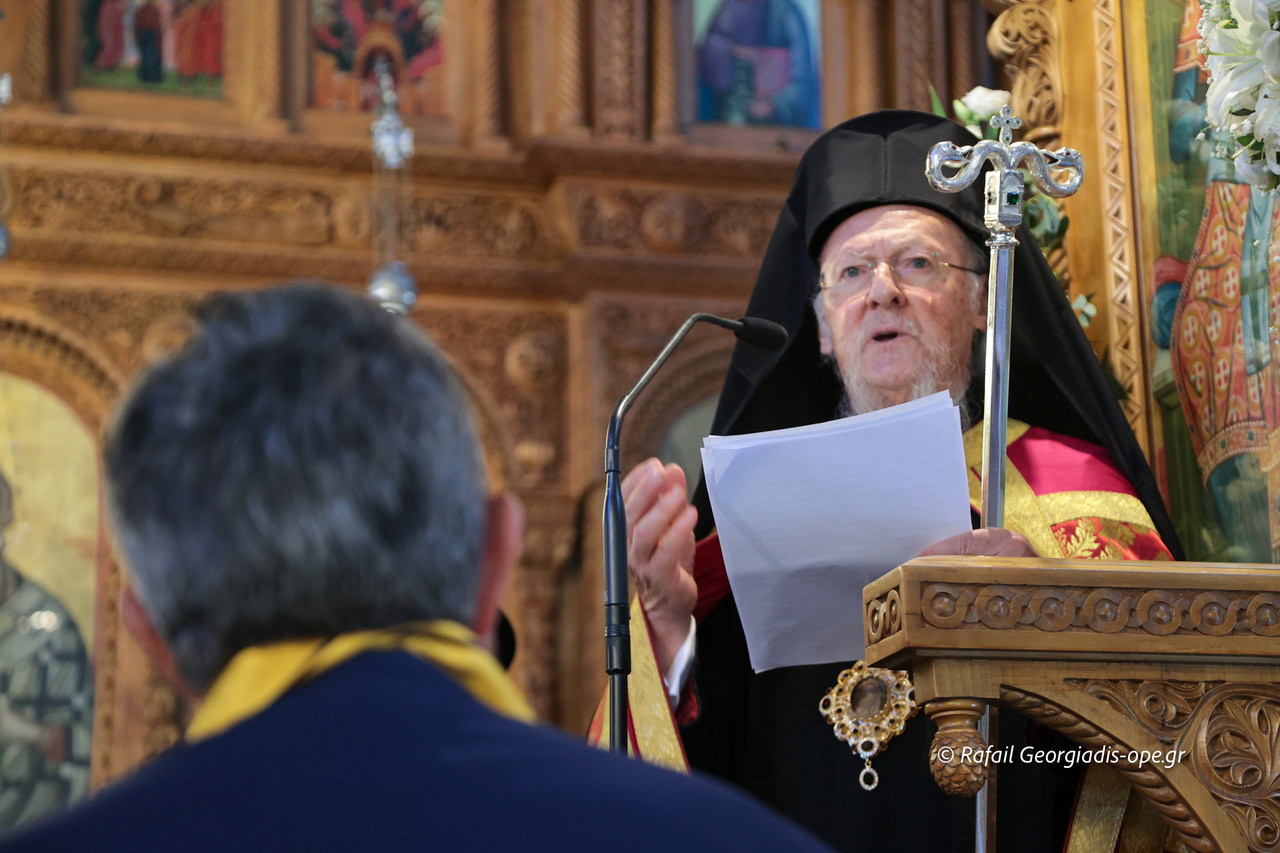 Ομιλία του Οικουμενικού Πατριάρχη στη Χοροστασία ενώπιον της Ιεράς ...
