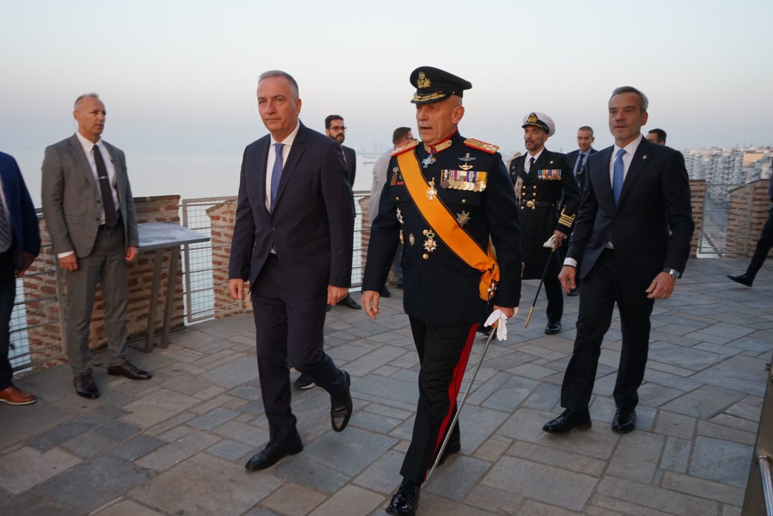 Η έπαρση της Ελληνικής σημαίας στον Λευκό Πύργο - Ορθοδοξία News Agency