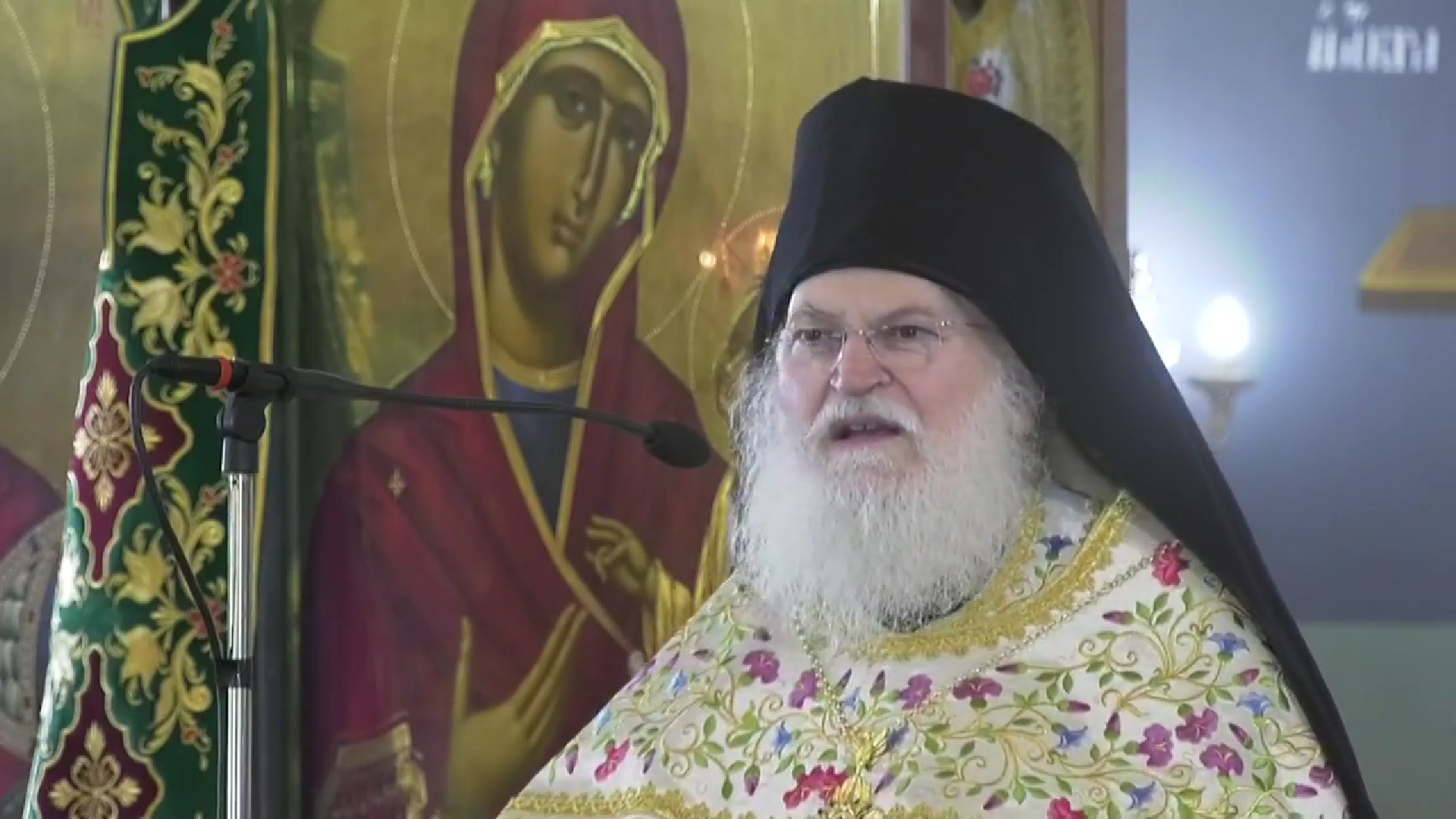 Ο Καθηγούμενος της Ι.Μ.Μ Βατοπαιδίου Γέροντας Εφραίμ στον Αγ. Γεώργιο ...