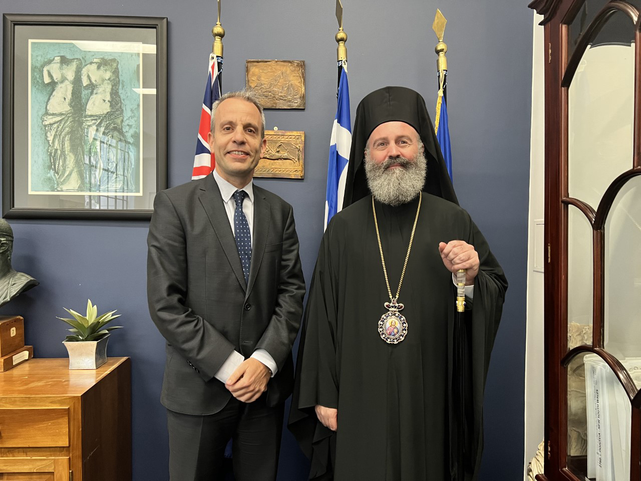 Επίσκεψη του Αρχιεπισκόπου Αυστραλίας στο Γενικό Προξενείο της Ελλάδος ...