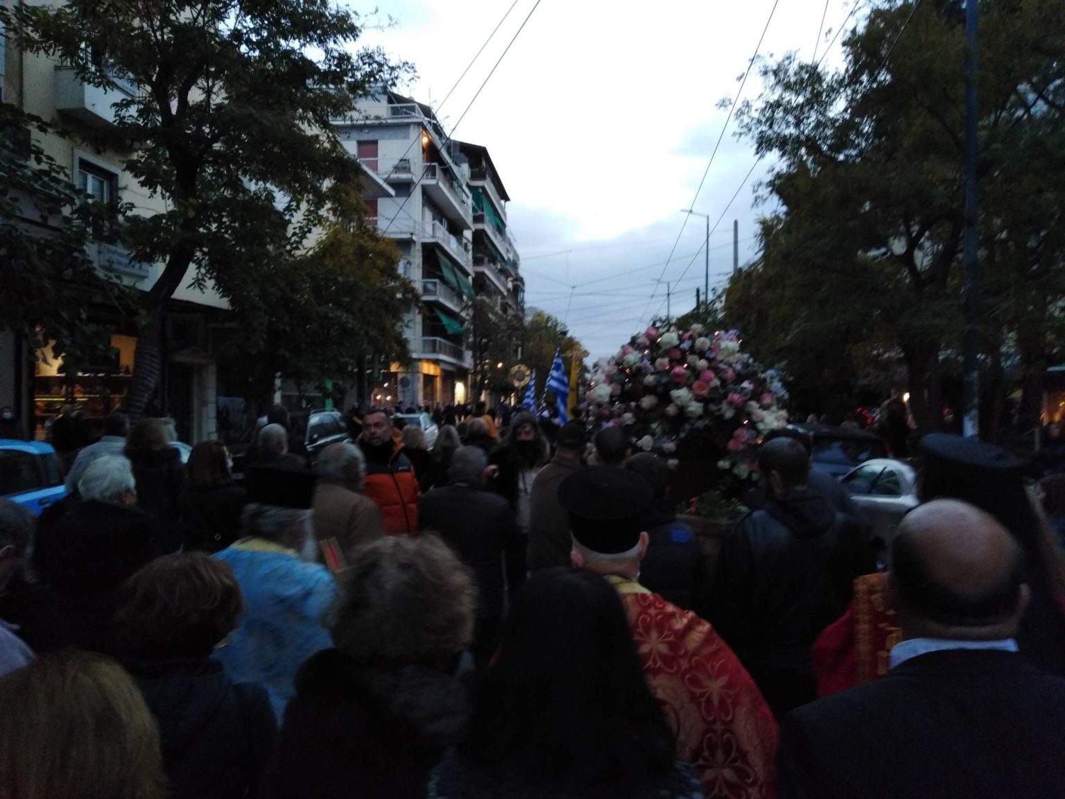 Κατάνυξη για την προστάτιδα του Πυροβολικού, Αγία Βαρβάρα, στον ομώνυμο ...