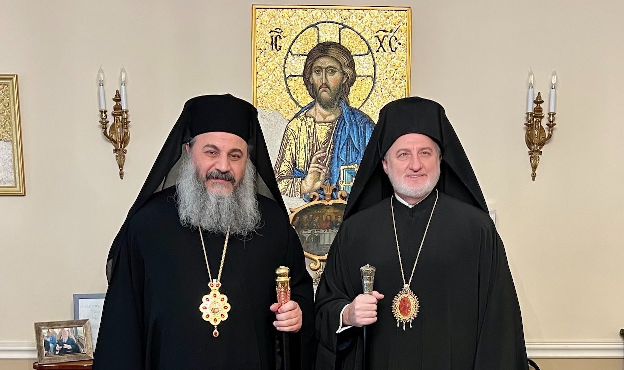 Συνάντηση Αρχιεπισκόπου Αμερικής με τον Μητροπολίτη Ηλιουπόλεως ...
