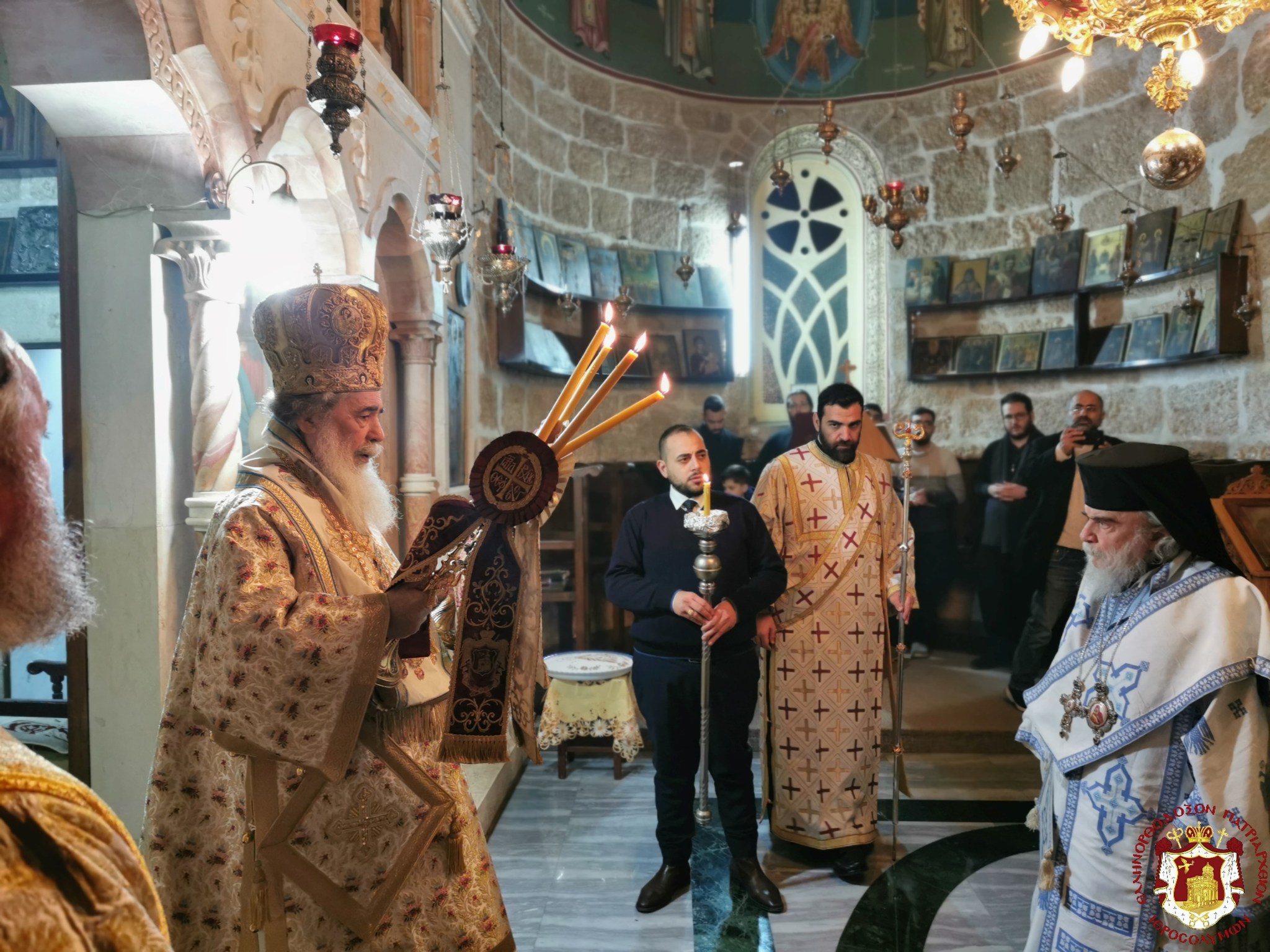 Ο Πατριάρχης Ιεροσολύμων στην πανηγυρίζουσα Ι.Μ. Αββά Θεοδοσίου του ...
