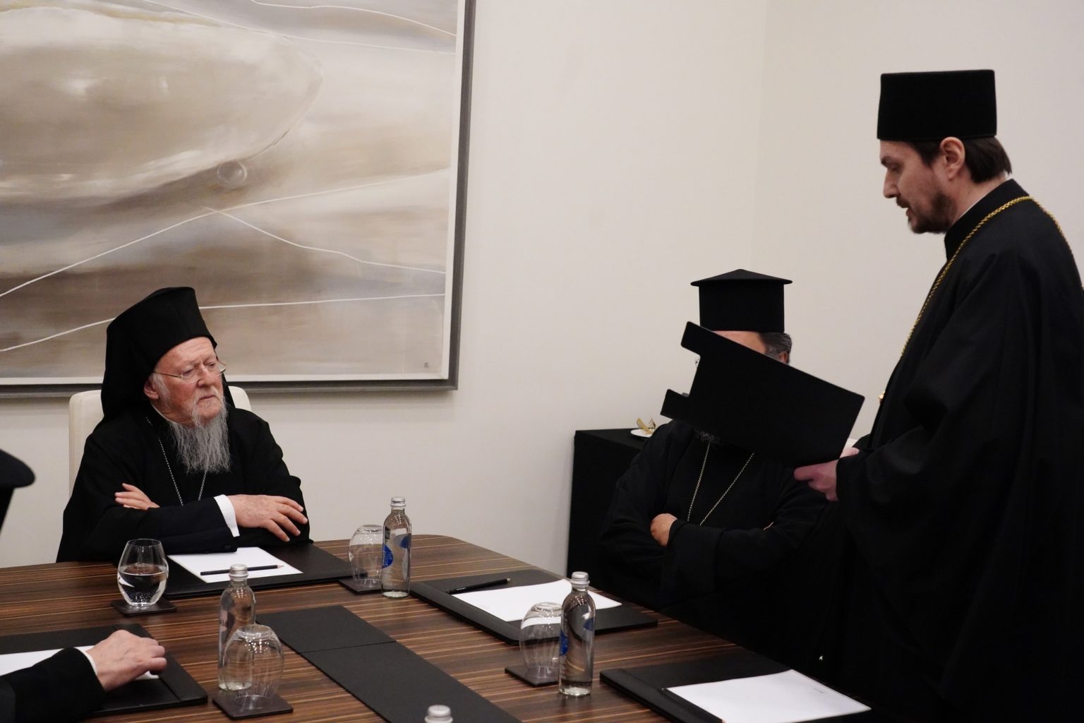Συνάντηση του Οικουμενικού Πατριάρχη με τους προσφάτως αποκατασταθέντες ...