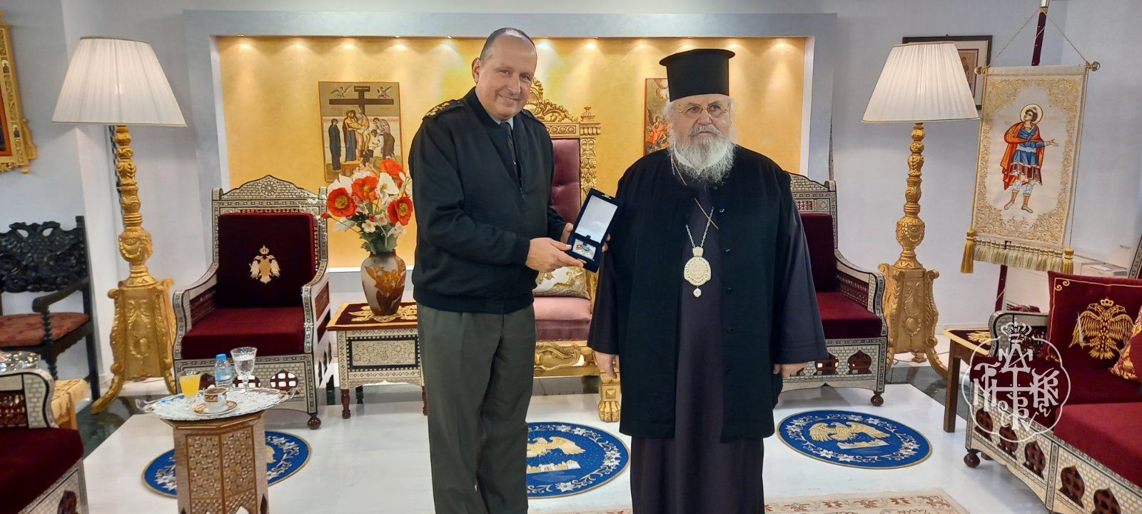 Επίσκεψη του νέου Διοικητή της ΑΣΔΕΝ στον Μητροπολίτη Καισαριανής ...