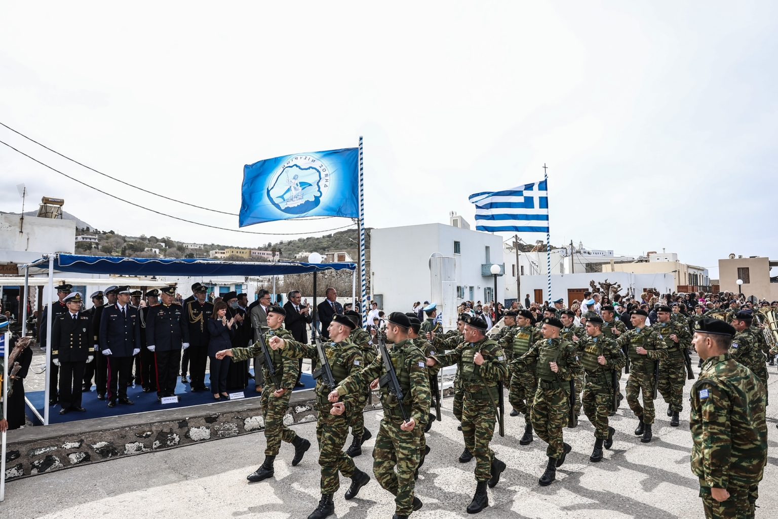 Νίσυρος: Η ΠτΔ στον εορτασμό της 75ης επετείου ενσωμάτωσης των ...