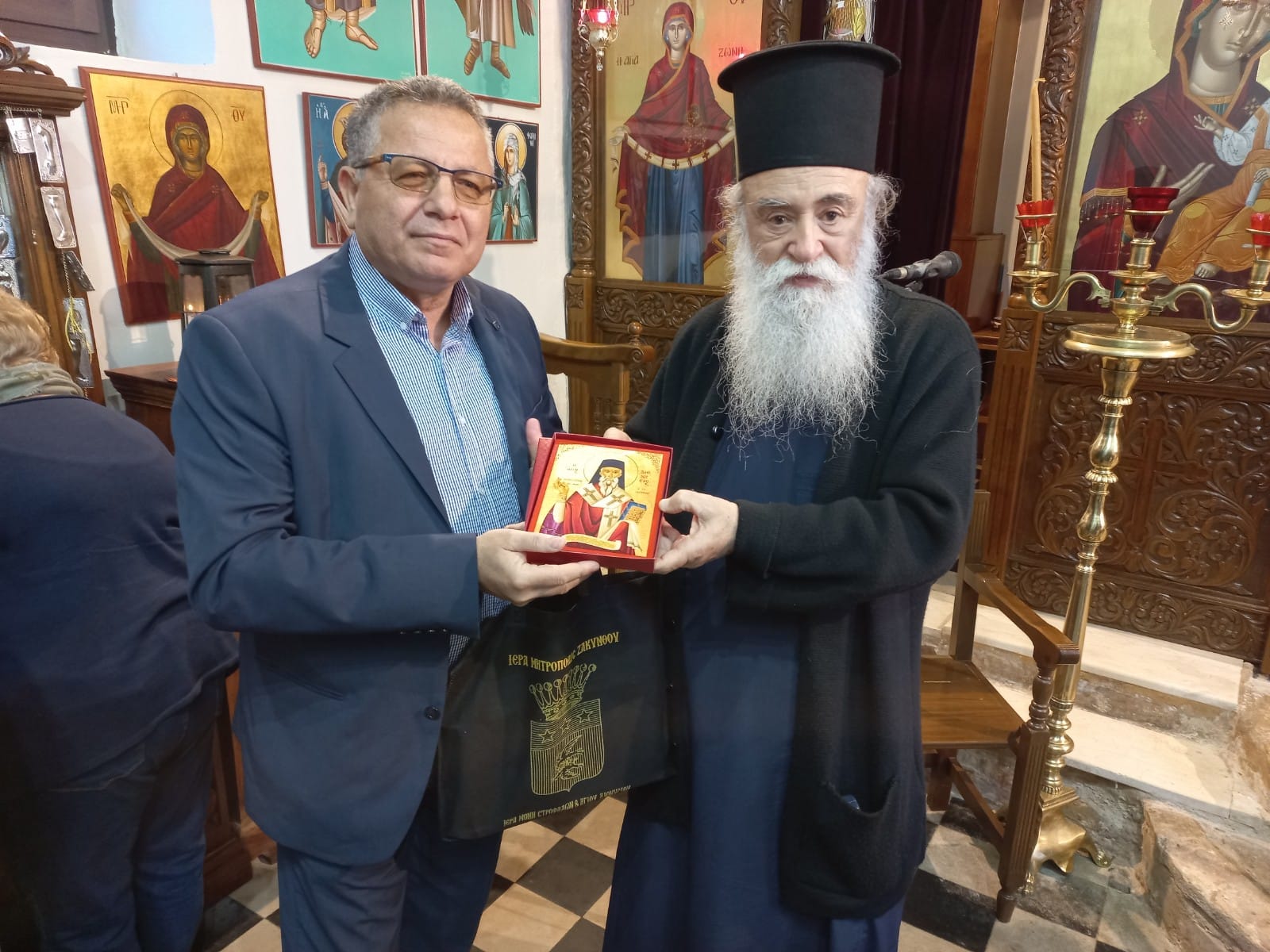 Ο Μητροπολίτης Ζακύνθου στην Ιερά Μονή Παναγίας Ελεούσης Λυγιάς Ηλείας ...