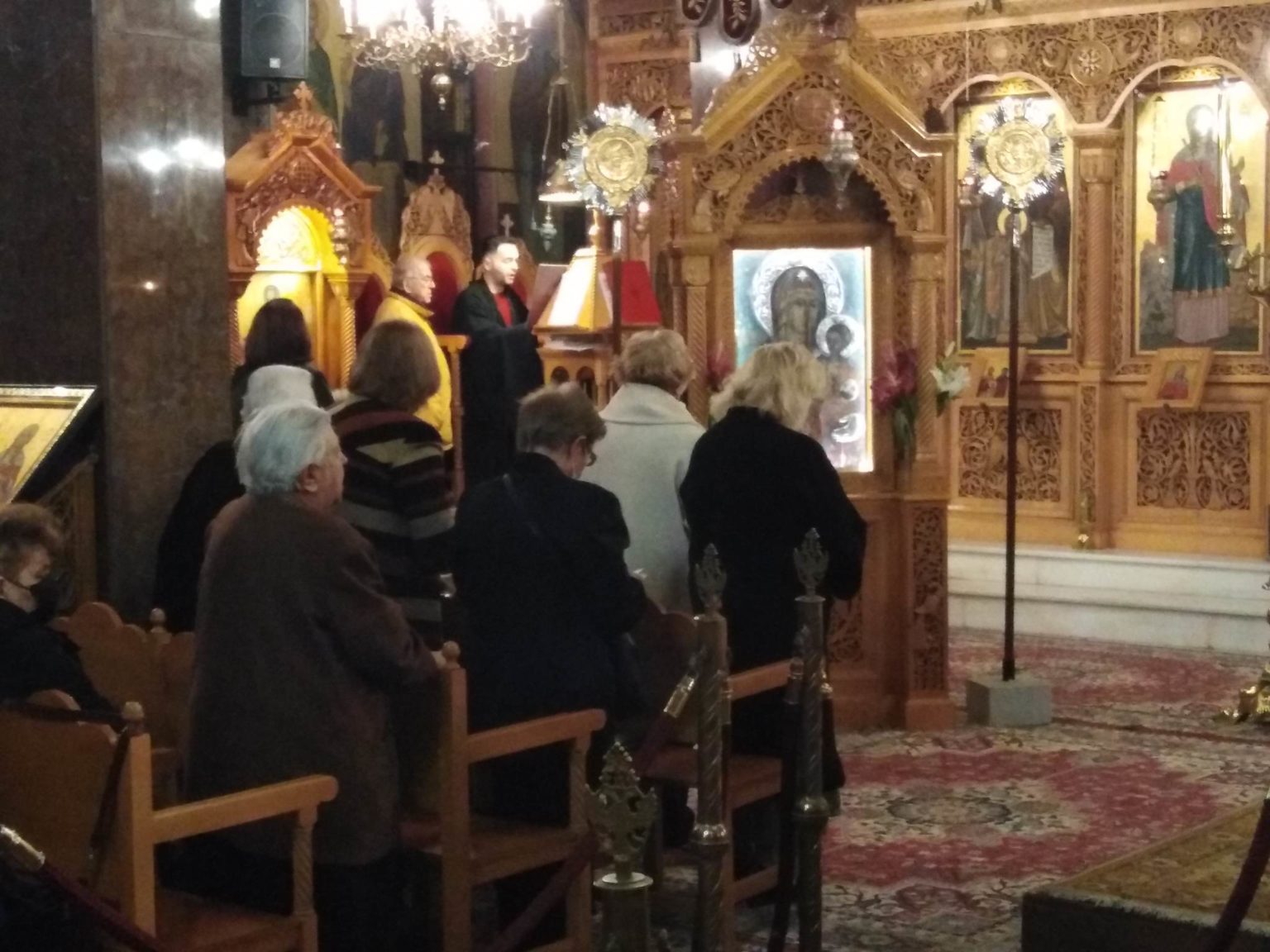 Ηθικός αίνος για τους Δ΄ Χαιρετισμούς της Παναγίας στην εκκλησία της ...