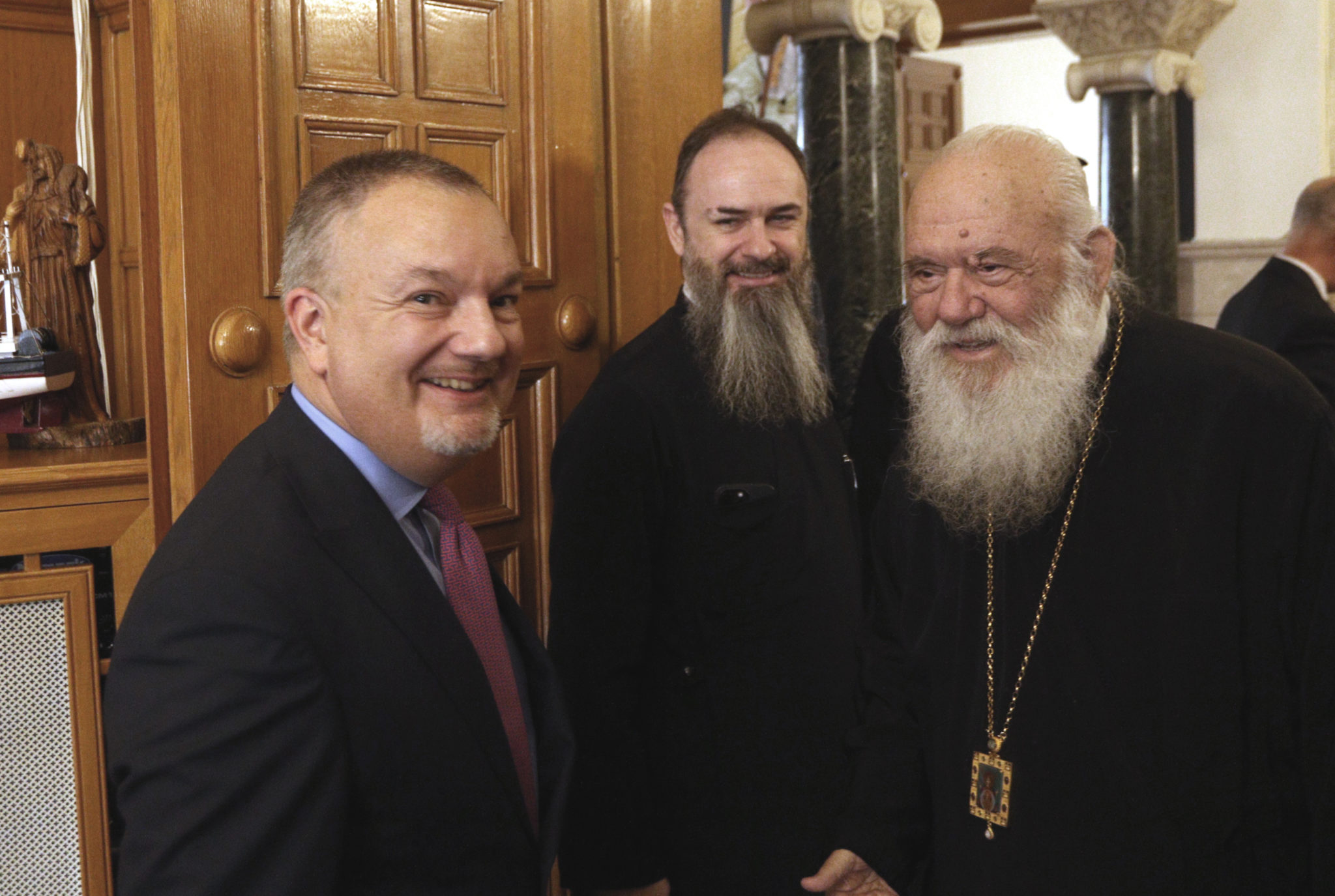 Ο Αρχιεπίσκοπος Αθηνών υποδέχθηκε τους Πρέσβεις του Ισραήλ και της ...