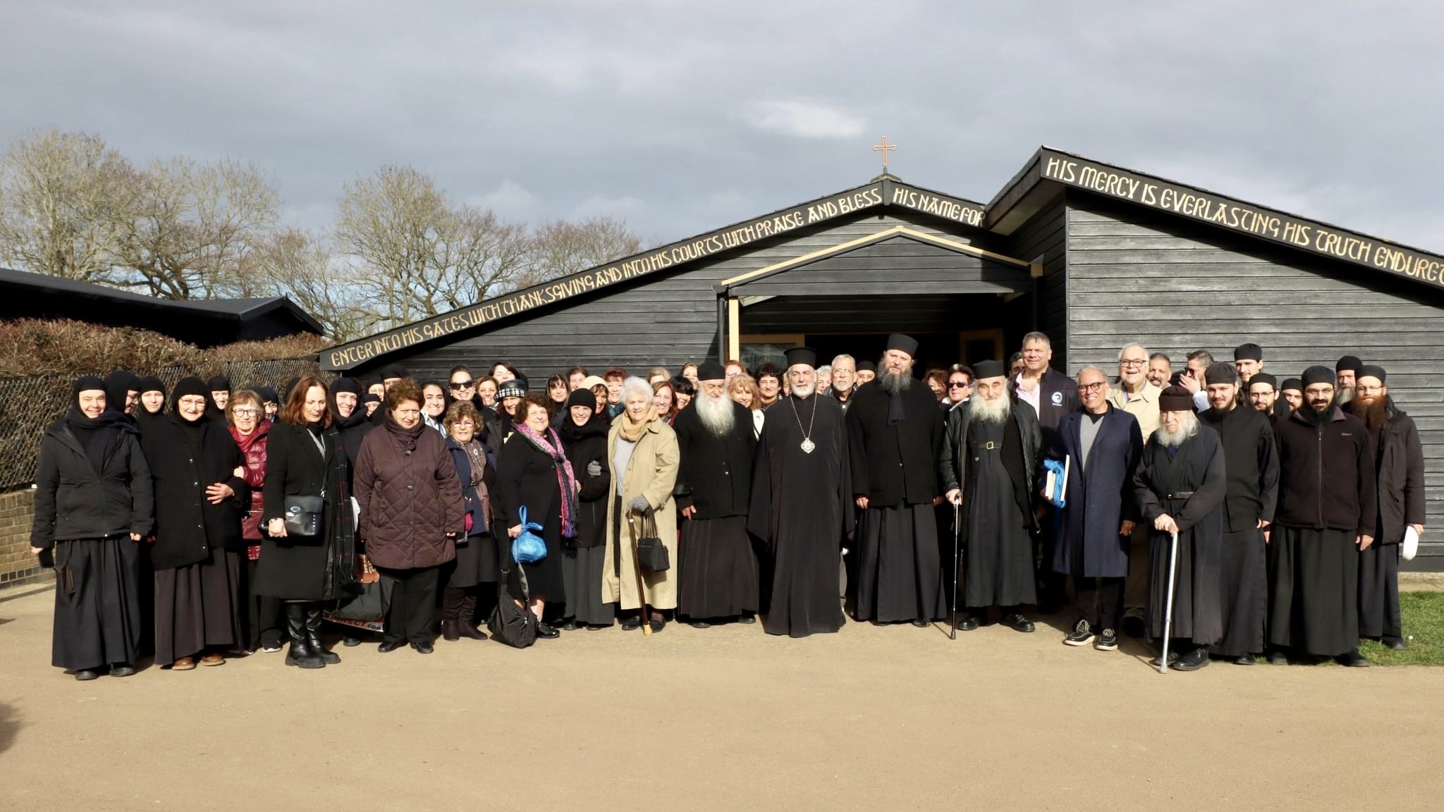 Pilgrims from the US visit the Monastery of St John the Baptist in ...