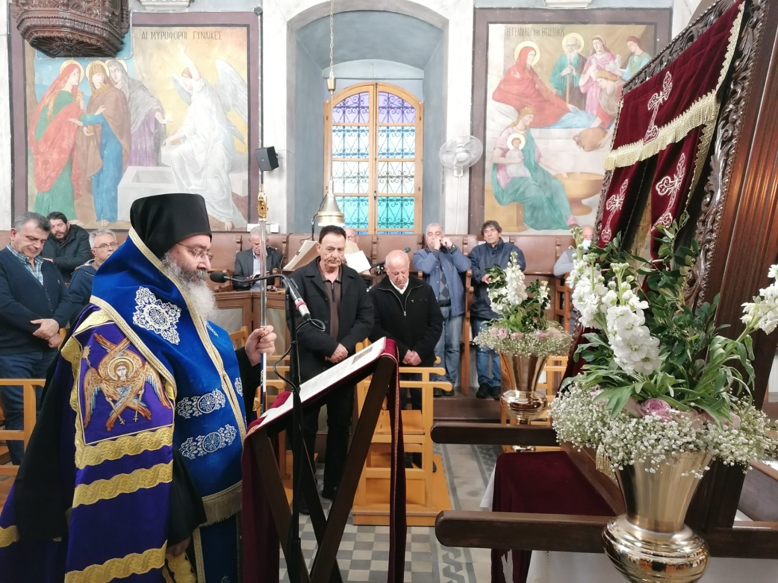 Ο Επίσκοπος Αμαθούντος στη Λόφου και στα Κάτω Πολεμίδια για την διπλή ...