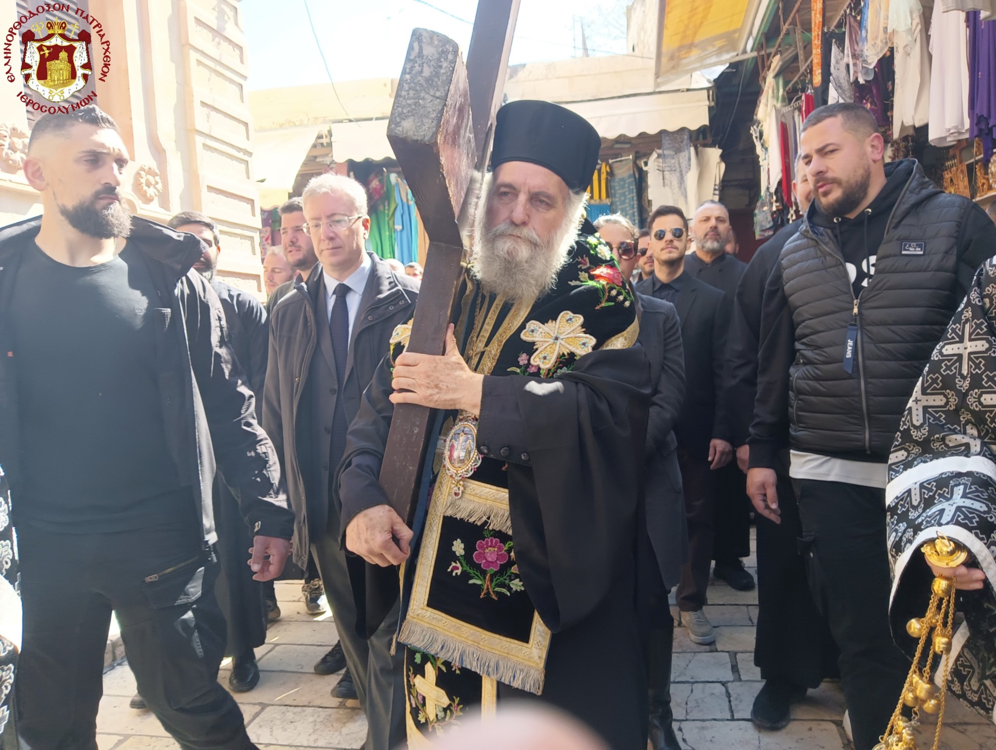 Ιεροσόλυμα: Η πρόοδος του Τιμίου Σταυρού από το Πραιτώριο στον Φρικτό ...