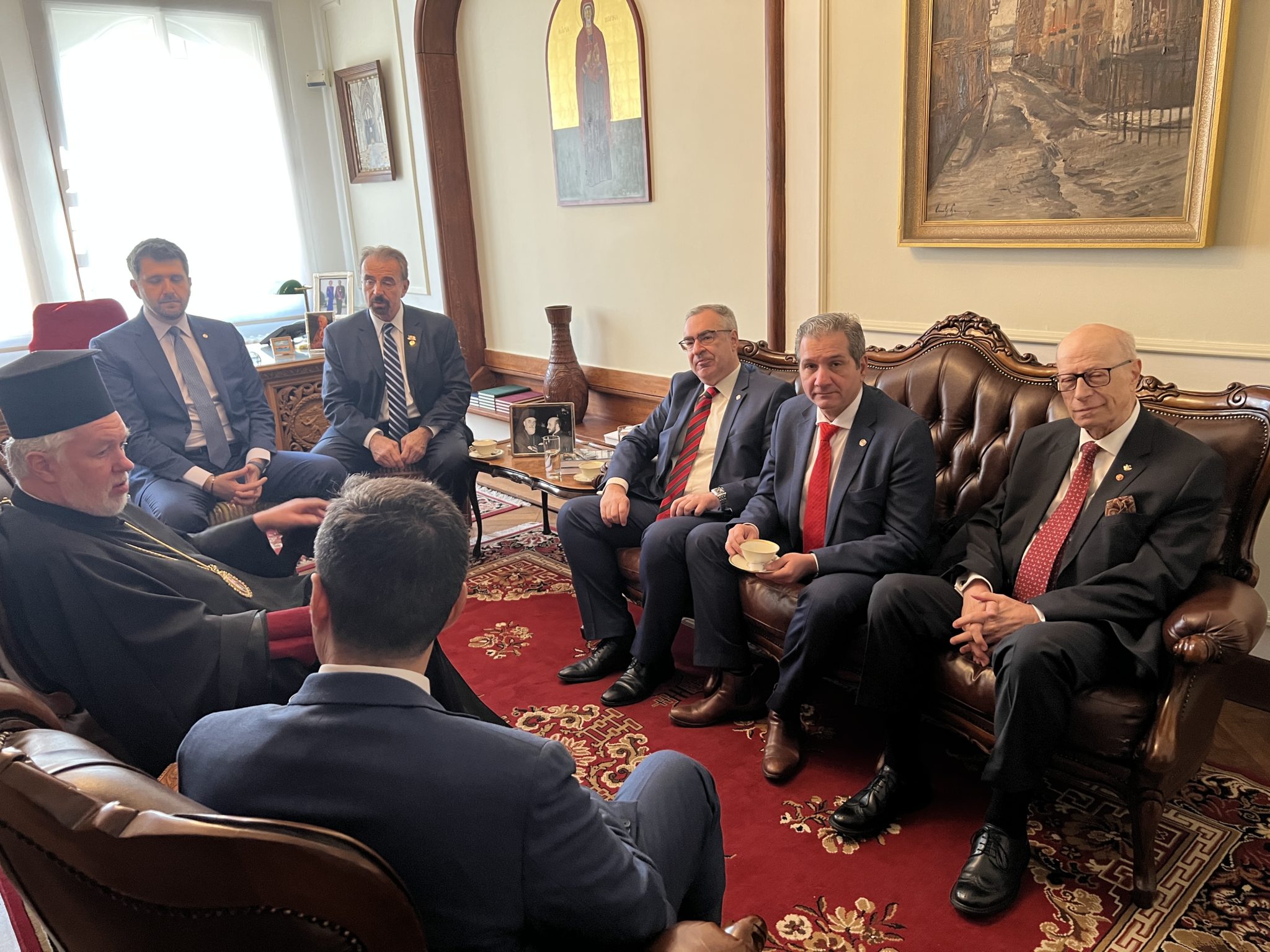 Στον Μητροπολίτη Βελγίου η Ηγεσία της AHEPA - Ορθοδοξία News Agency