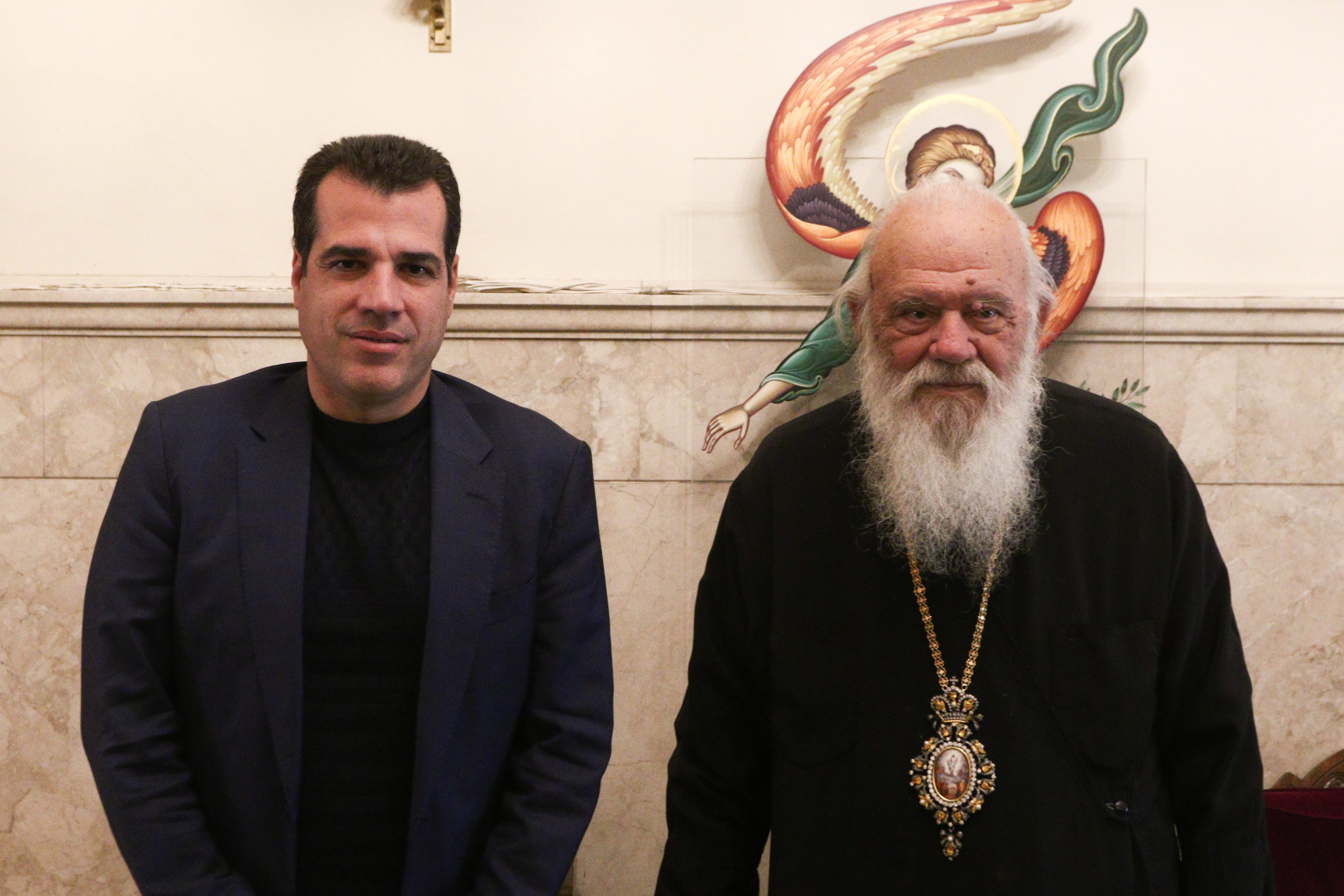 Στον Αρχιεπίσκοπο Ιερώνυμο ο Υπουργός Υγείας, Θάνος Πλεύρης - Ορθοδοξία ...