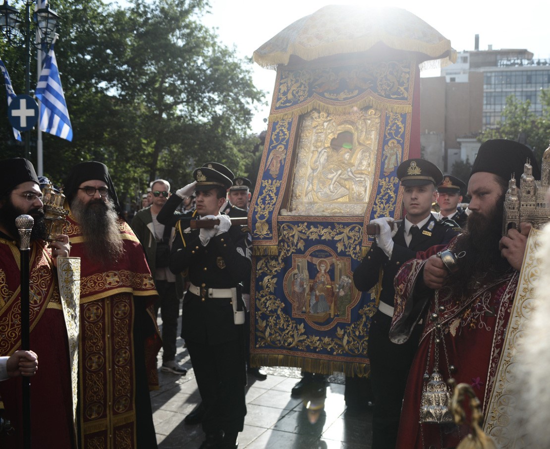 Στον Ιερό Ναό Οσίου Αυξεντίου στο Σταυρό η Ιερά Εικόνα της Παναγίας ...