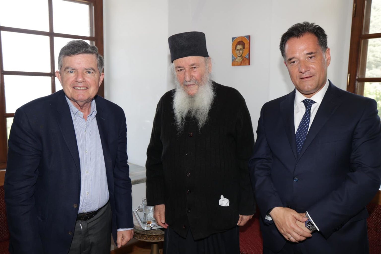 Ο Άδωνις Γεωργιάδης επισκέφθηκε το Άγιον Όρος πριν τις εκλογές ...