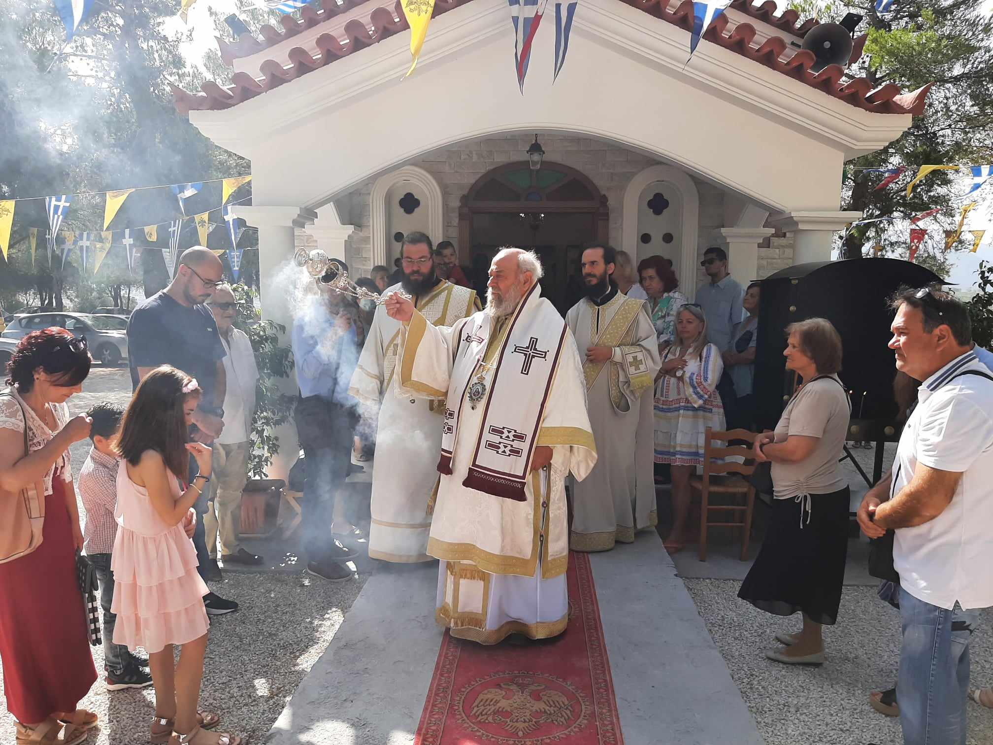 Εγκαίνια Ιερού Ναού από τον Μητροπολίτη Καρυστίας - Ορθοδοξία News Agency