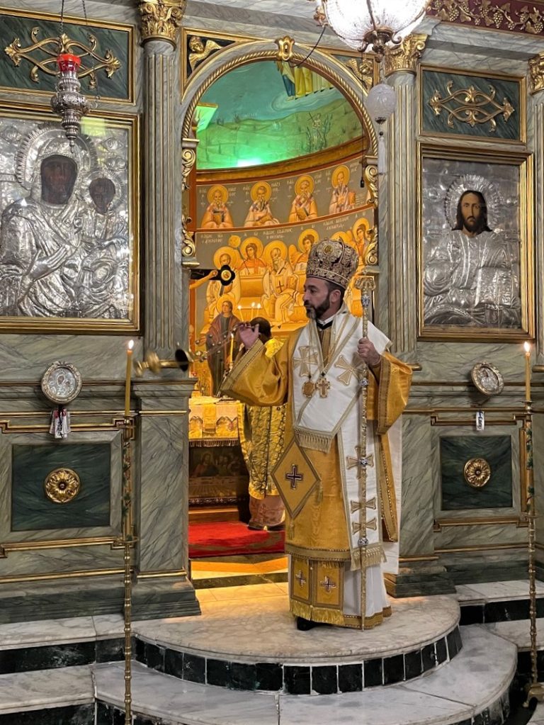 Ο Μητροπολίτης Ναυκράτιδος ιερούργησε στην Πατριαρχική Μονή Οσίου Σάββα ...