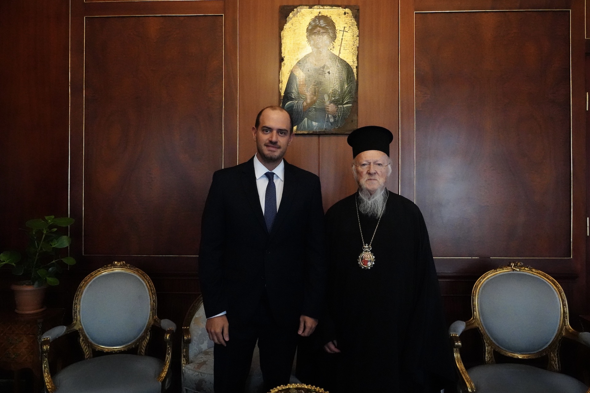 Ο Υφυπουργός Eξωτερικών της Ελλάδος στο Οικουμενικό Πατριαρχείο ...