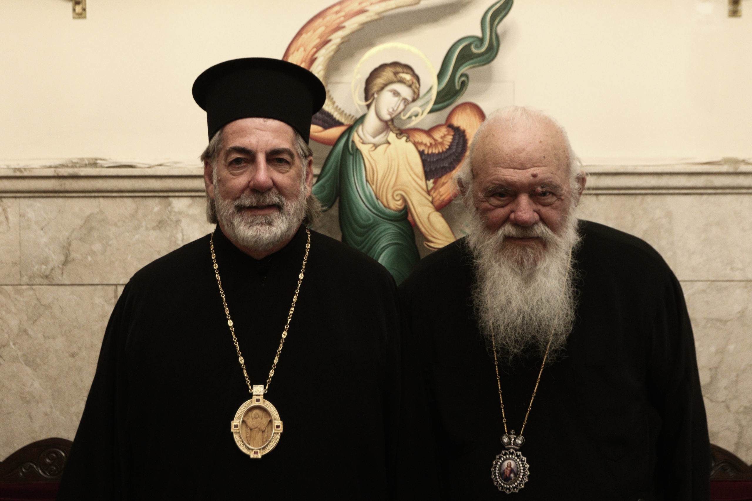 Επίσκεψη Αρχιεπισκόπου Θυατείρων στον Αρχιεπίσκοπο Αθηνών Ιερώνυμο ...