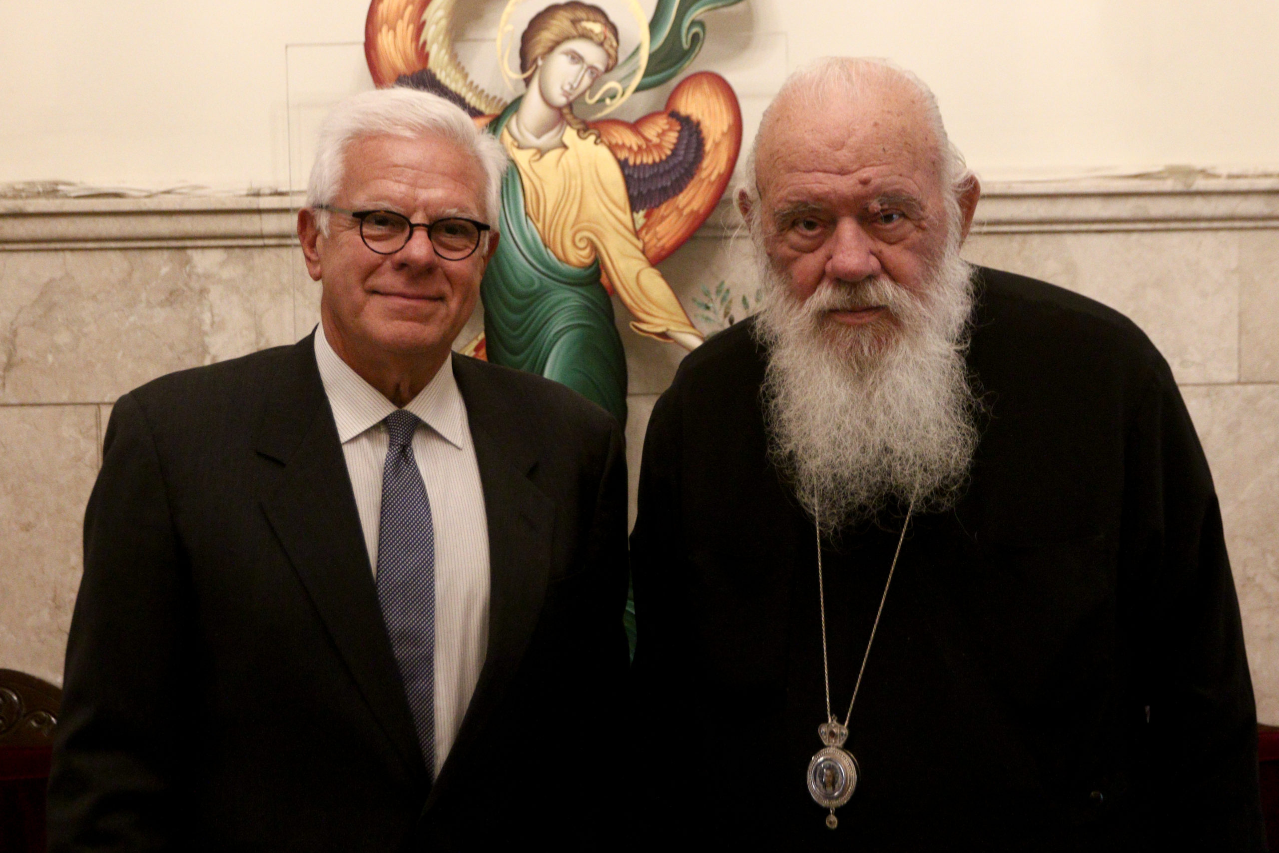Συνάντηση του Αρχιεπισκόπου Ιερώνυμου με τον Οδυσσέα Ζώρα - Ορθοδοξία ...