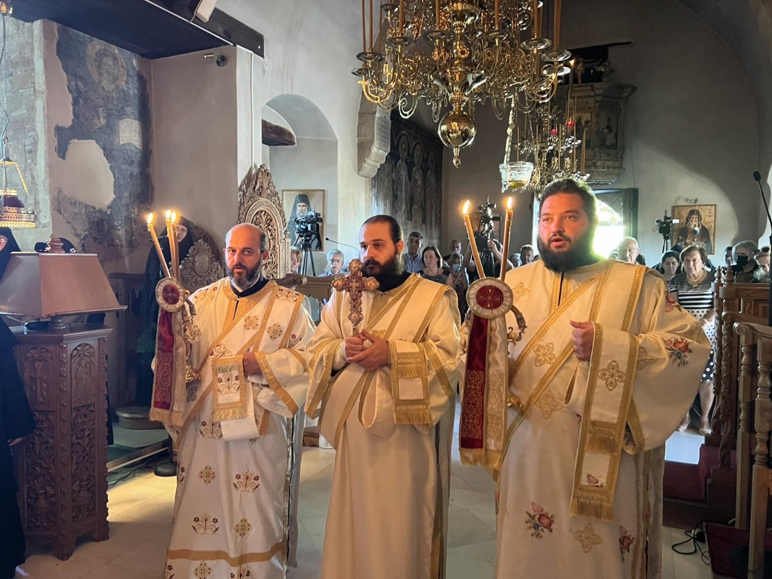 Αρχιερατικό συλλείτουργο στην πανηγυρίζουσα Ιερά Μονή Αγίου Ηρακλειδίου ...