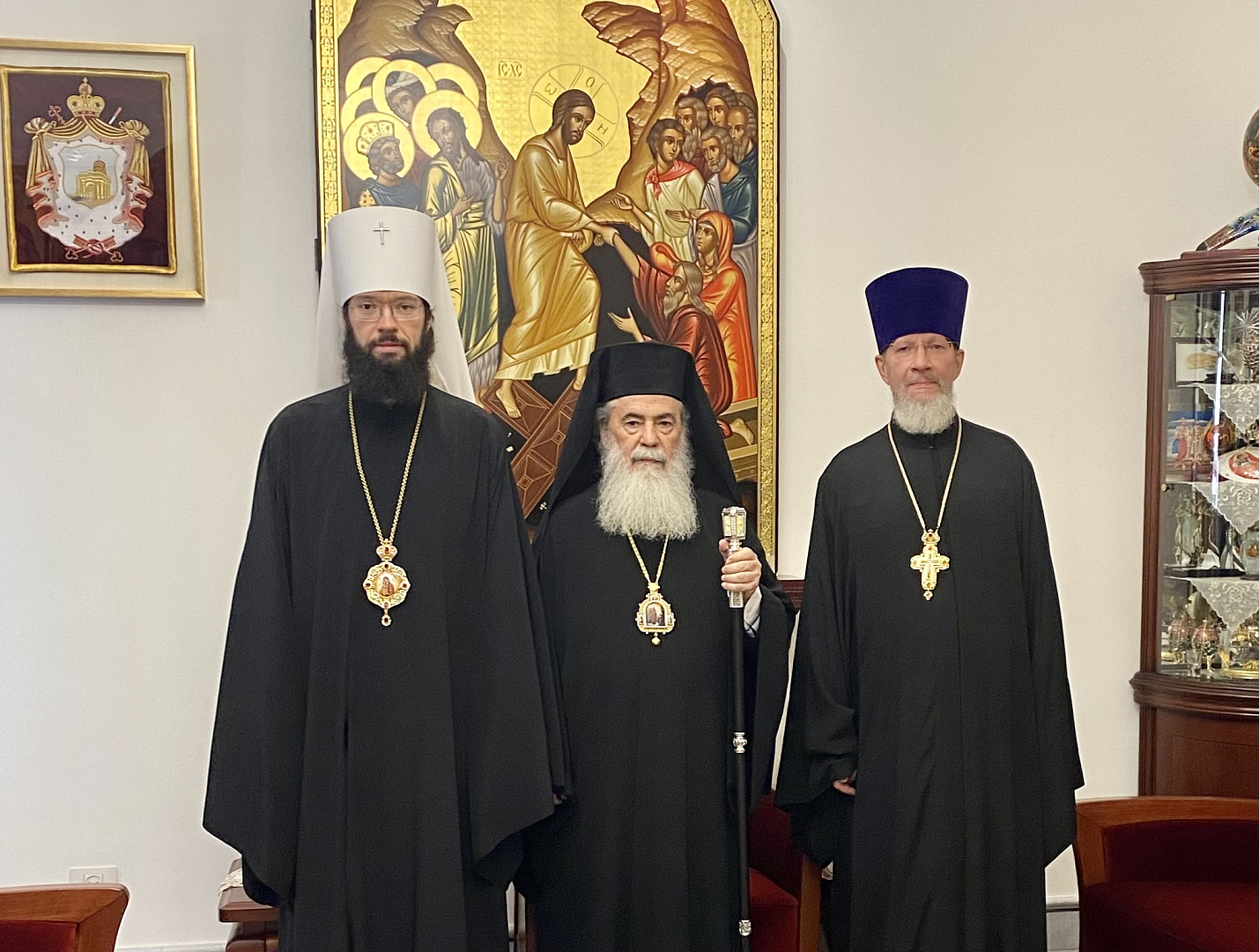 Επίσκεψη εργασίας του Μητροπολίτη Βολοκολάμσκ στους Αγίους Τόπους ...
