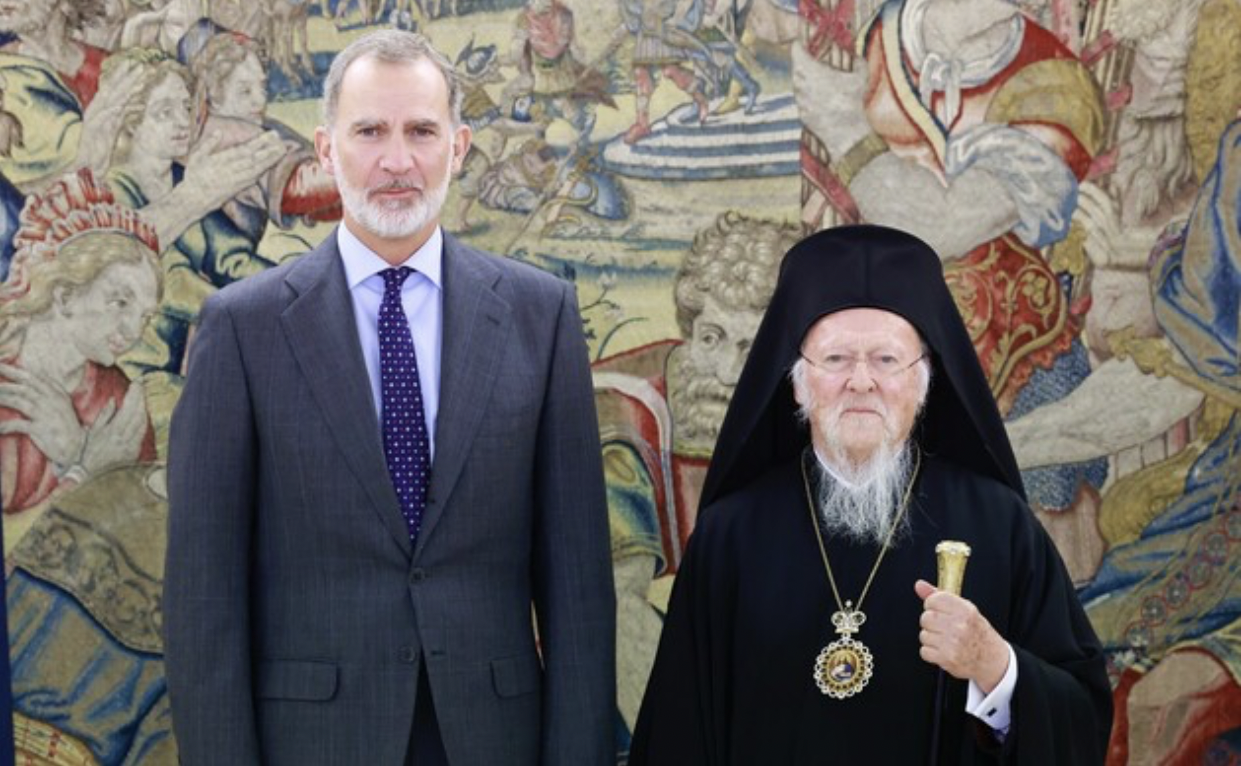 His All-Holiness Ecumenical Patriarch Bartholomew visits His Majesty King Philip VI of Spain ...