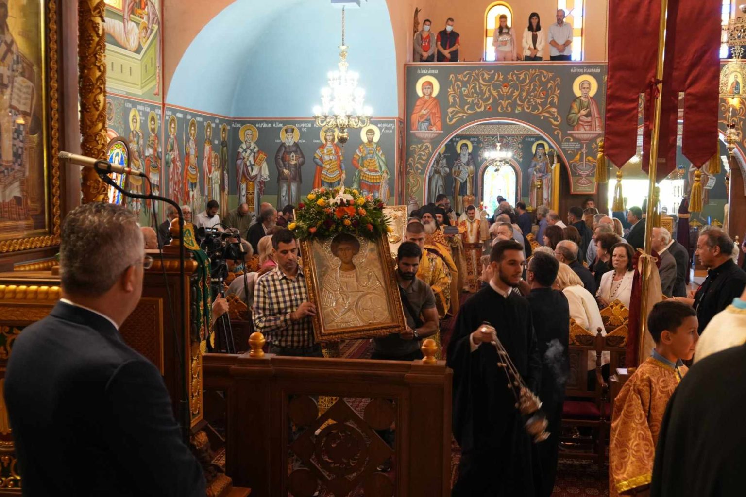 Ο Επίσκοπος Ευρίπου Χρυσόστομος στην τριπλή ημέρα ανάμνησης της Ενορίας ...