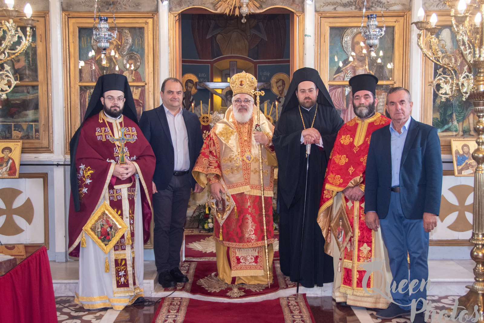 Ο Μητροπολίτης Δαμασκηνός στον Ιερό Ναό Αγίου Γεωργίου Μάνης και στο ...