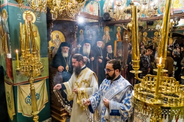 Poly-Hierarchical Divine Liturgy at Feast Day of Saint Iakovos of Evia ...