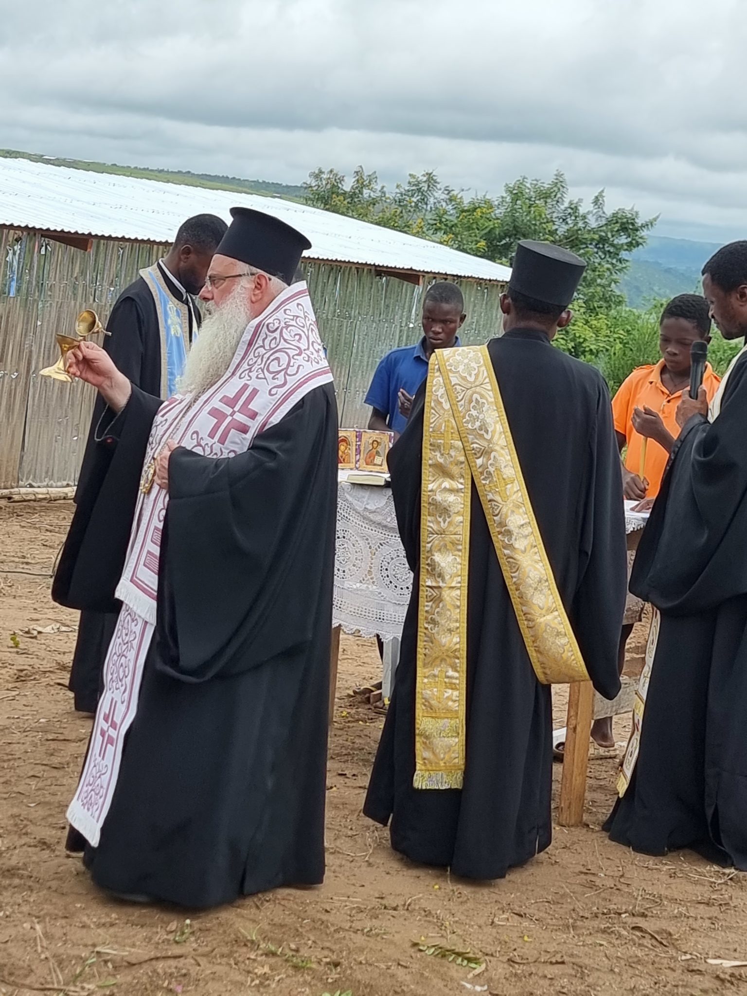 Θεμελίωση Ιερού Ναού Αγίου Γερασίμου του Υμνογράφου στην πόλη Κέγκε της ...