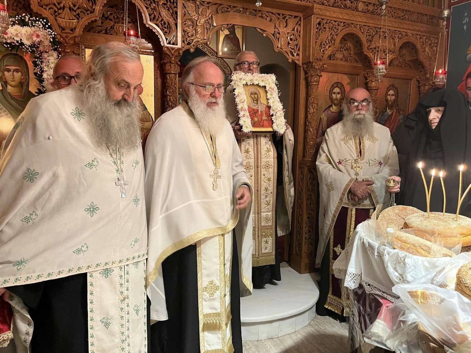 Μέγας Πανηγυρικός Εσπερινός στην εορτάζουσα Ιερά Μονή της Αγίας ...