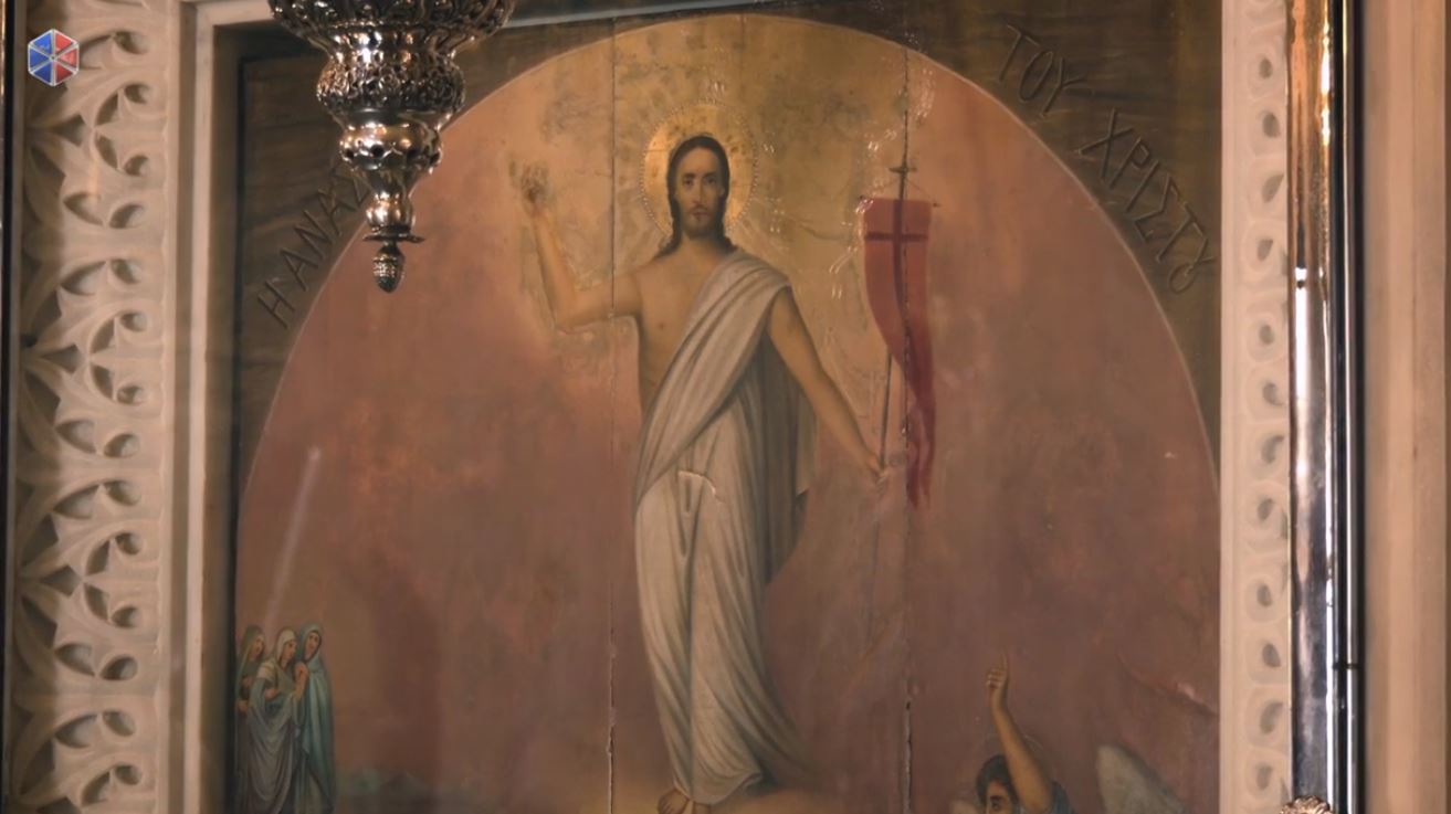 Η Εικόνα της Αναστάσεως του Χριστού στα Σπάτα - Ορθοδοξία News Agency