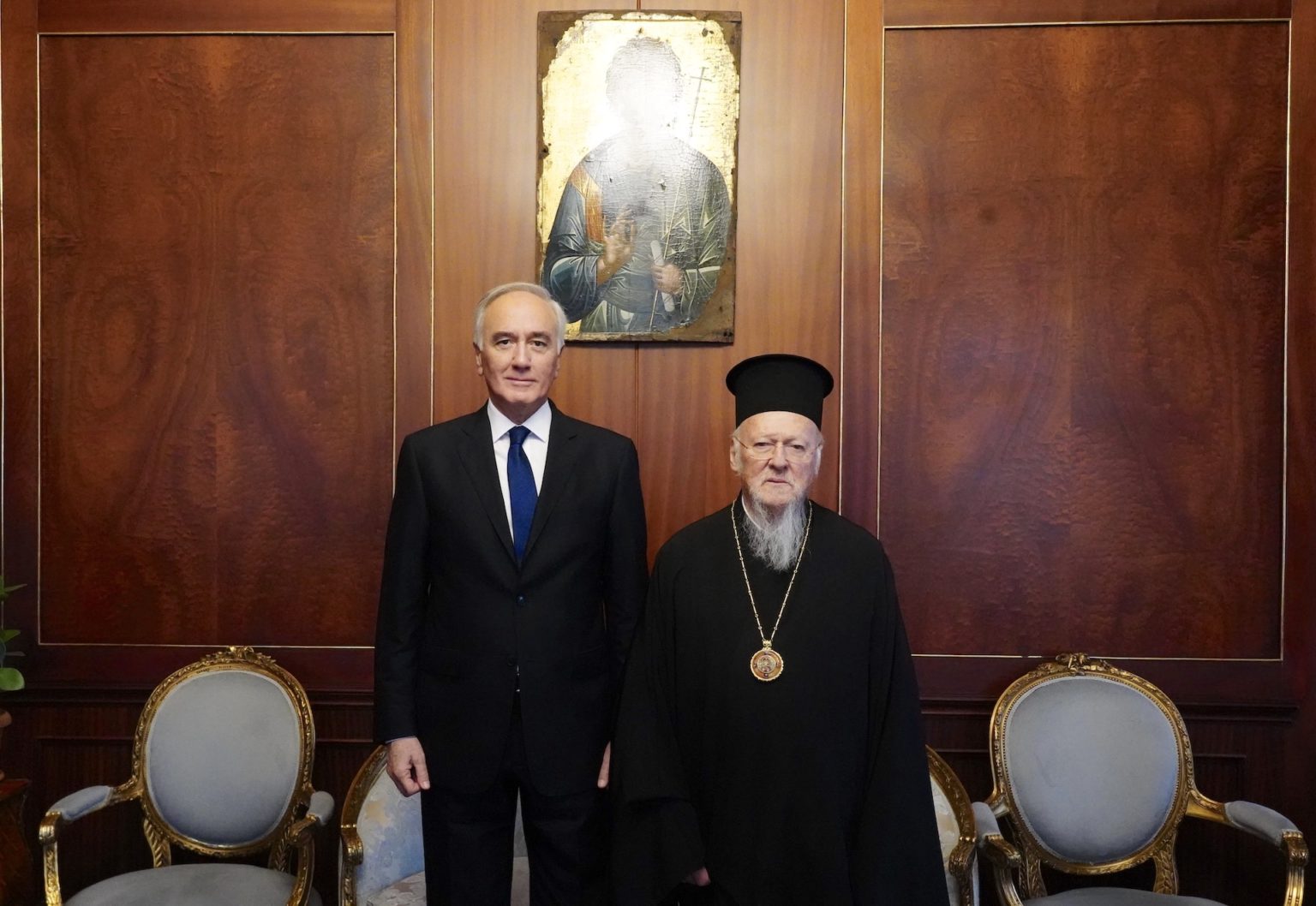 Ο νέος Πολιτικός Διοικητής του Αγίου Όρους στον Οικουμενικό Πατριάρχη ...