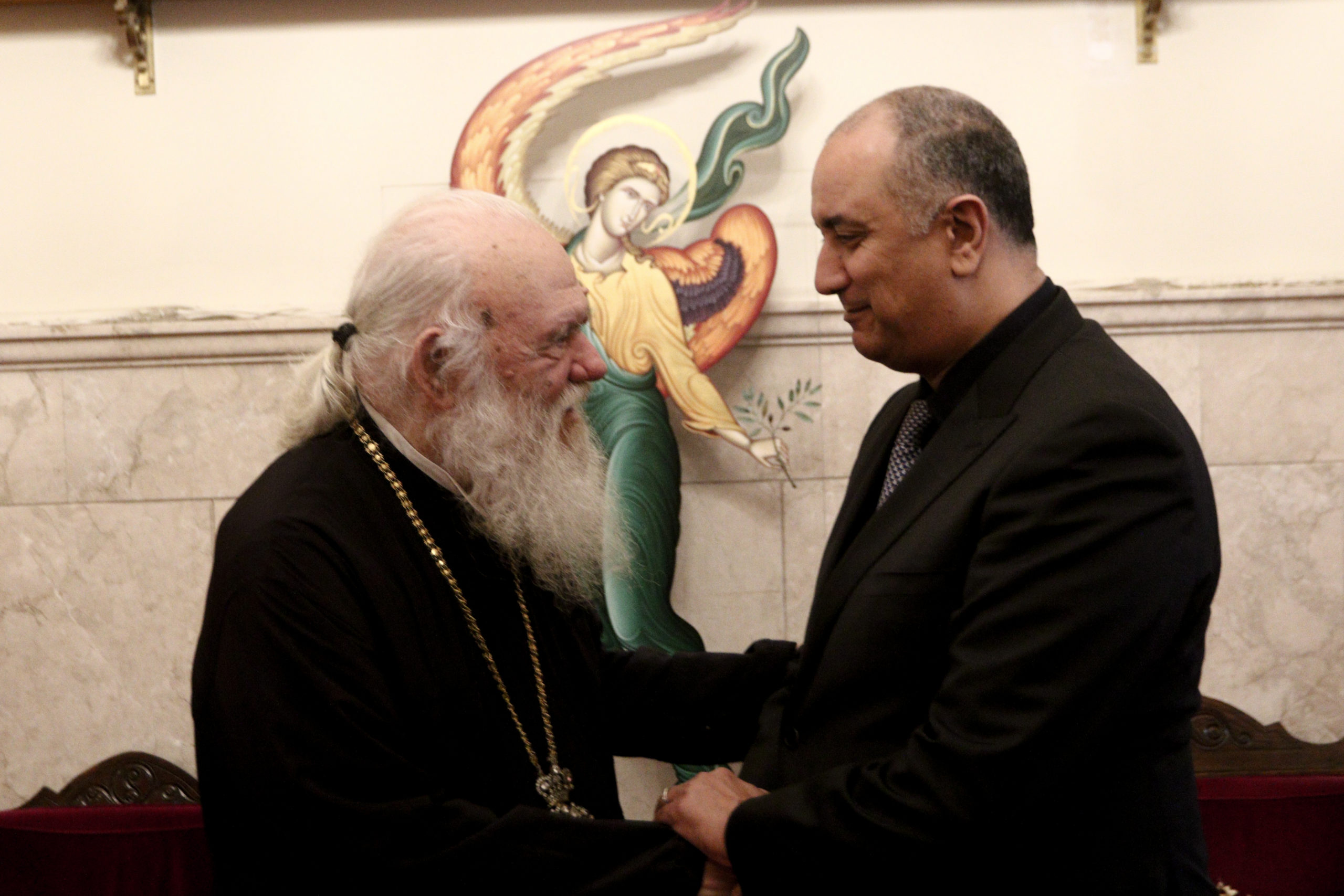 Συνάντηση Αρχιεπισκόπου Ιερωνύμου με τον Πρέσβη του Μαρόκου - Ορθοδοξία ...