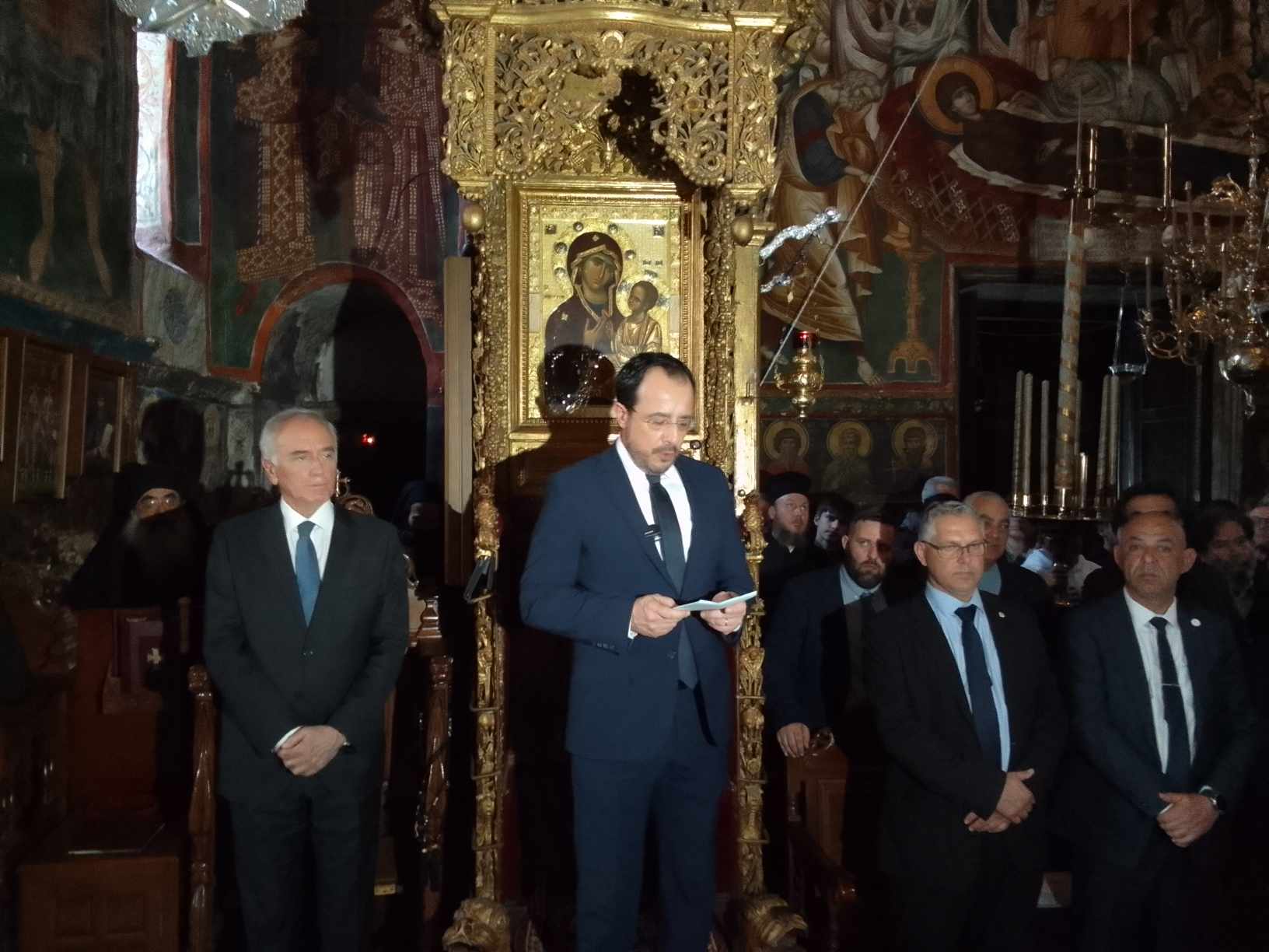 Ο Πρόεδρος της Κυπριακής Δημοκρατίας Νίκος Χριστοδουλίδης στην Ι.Μ.Μ ...