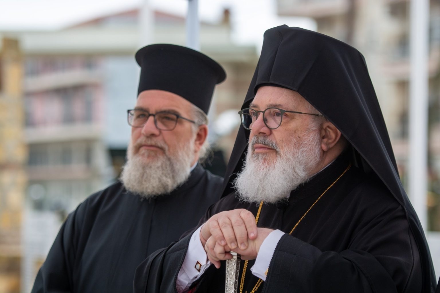 Ο Μητροπολίτης Δαμασκηνός στην τελετή παράδοσης - παραλαβής της XVI ...