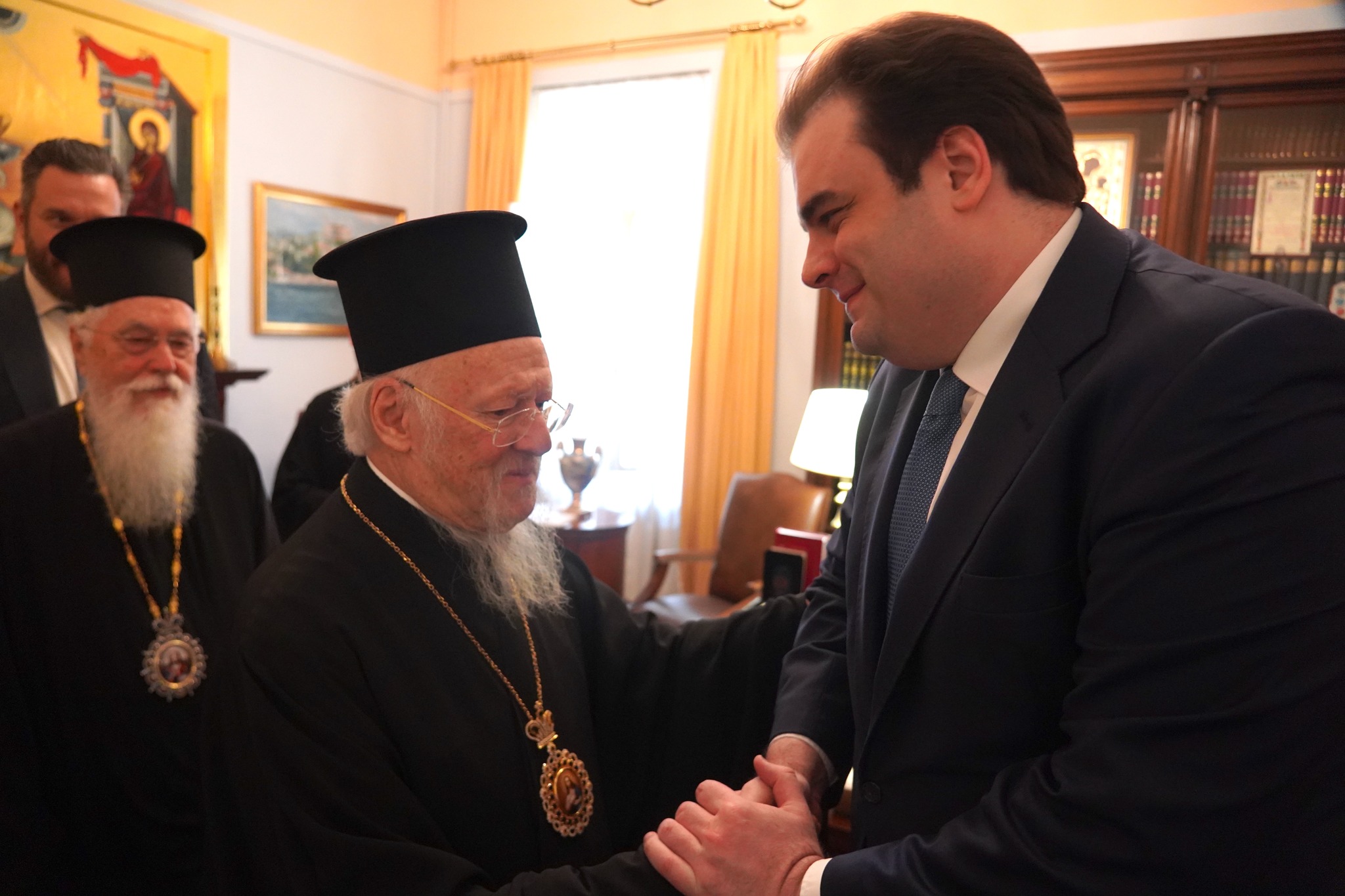 Συνάντηση Οικουμενικού Πατριάρχη με τον Υπουργό Παιδείας και ...