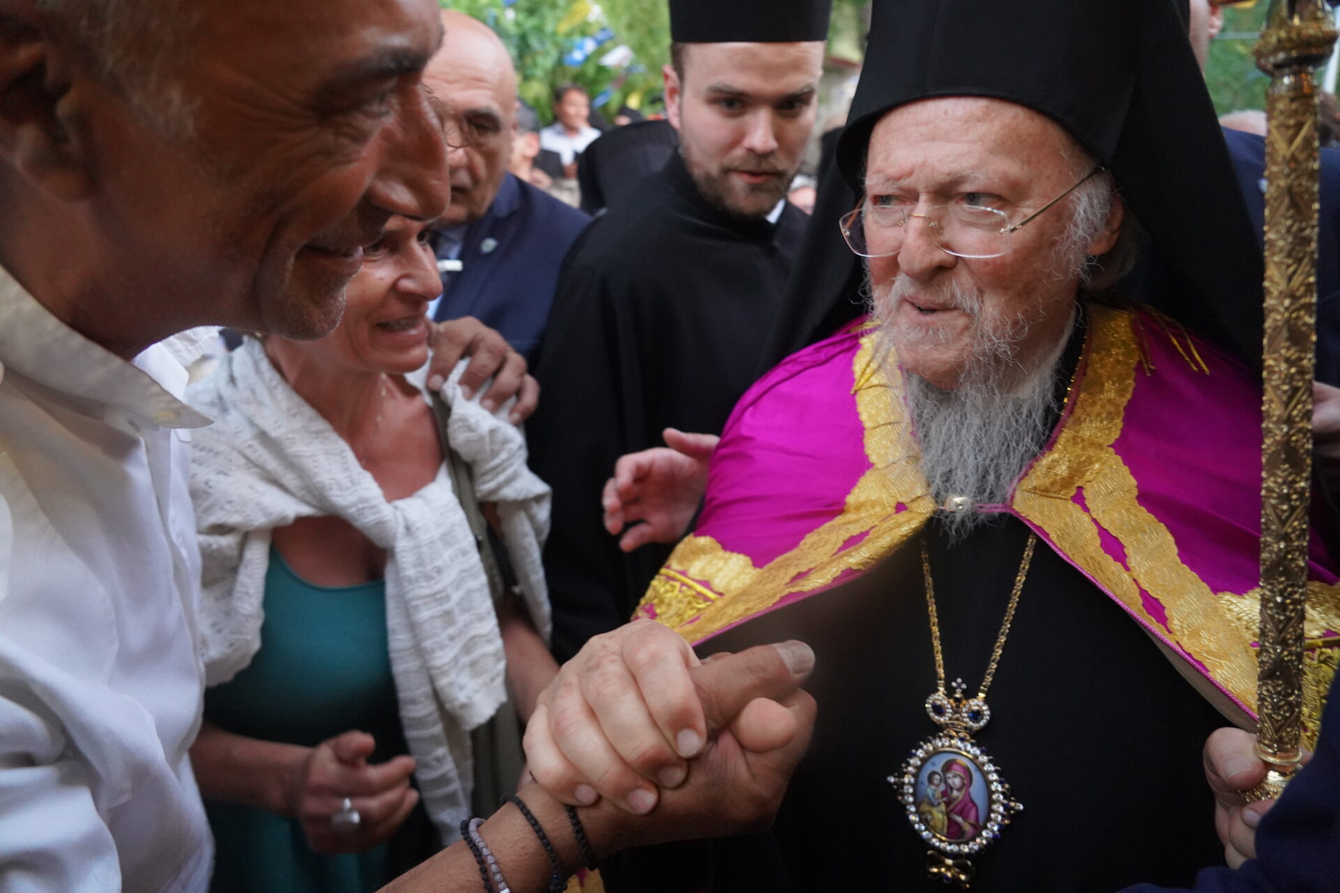 Αφίχθη ο Οικουμενικός Πατριάρχης στη Λευκάδα - Η αντιφώνηση του ...